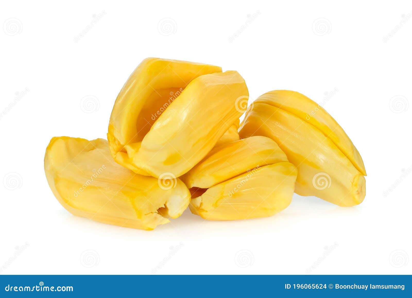 Pile of Ripe Jackfruit Isolated on White Background, Tropical Fruit ...