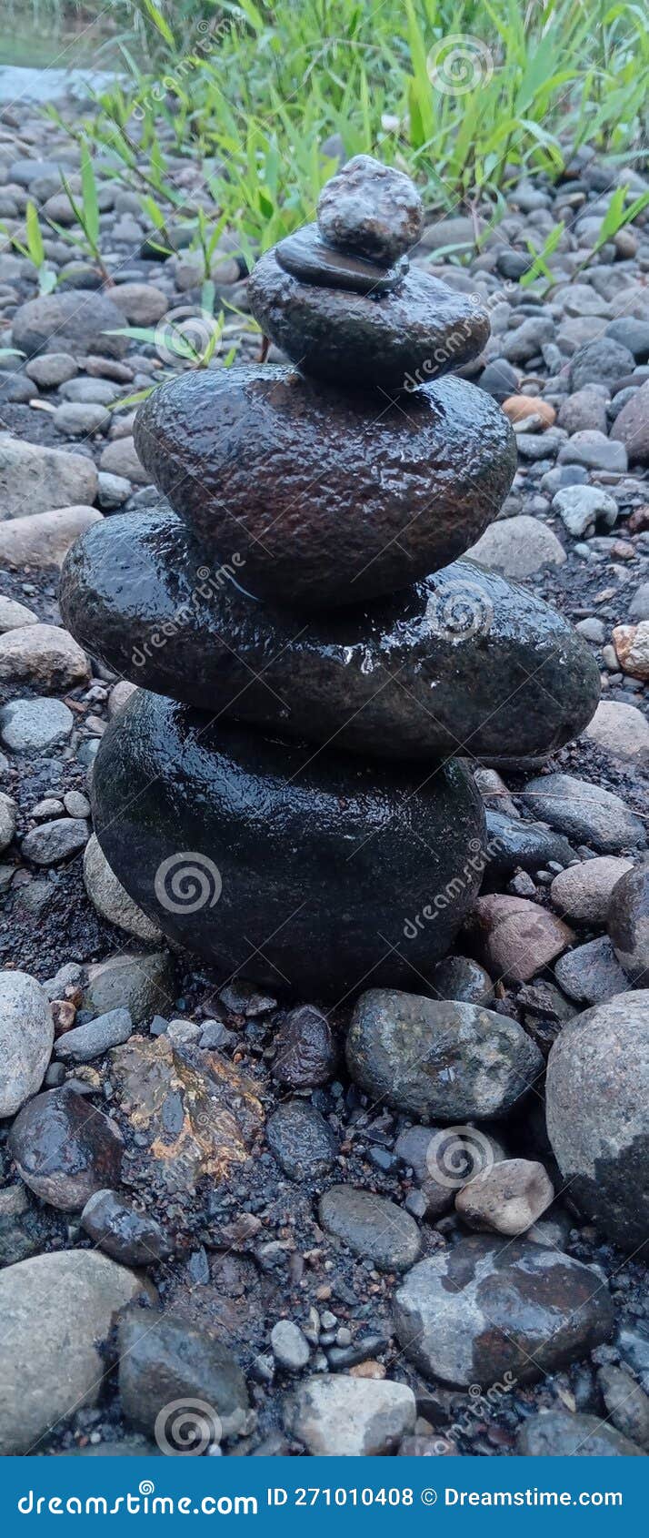 A Pile of River Stones in Tegal, Central Java Stock Photo - Image of ...