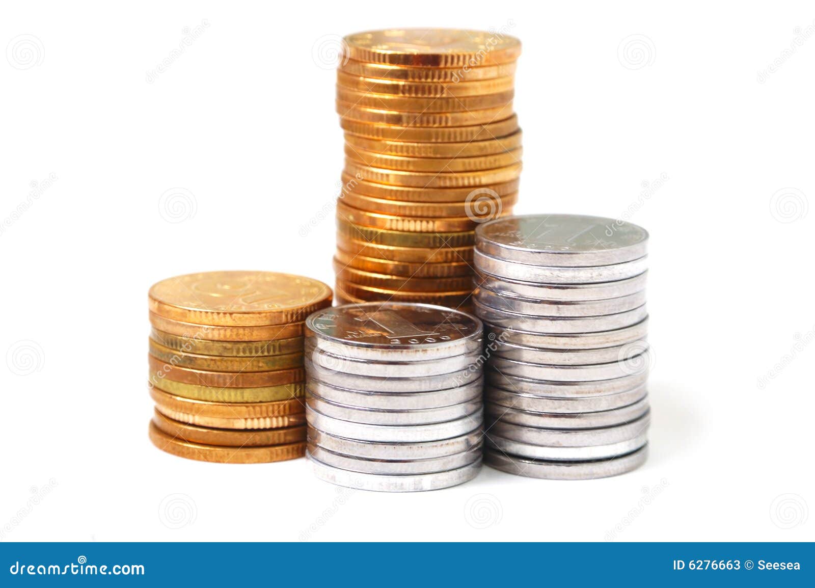 Pile of RMB coins stock image. Image of finance, investment - 6276663