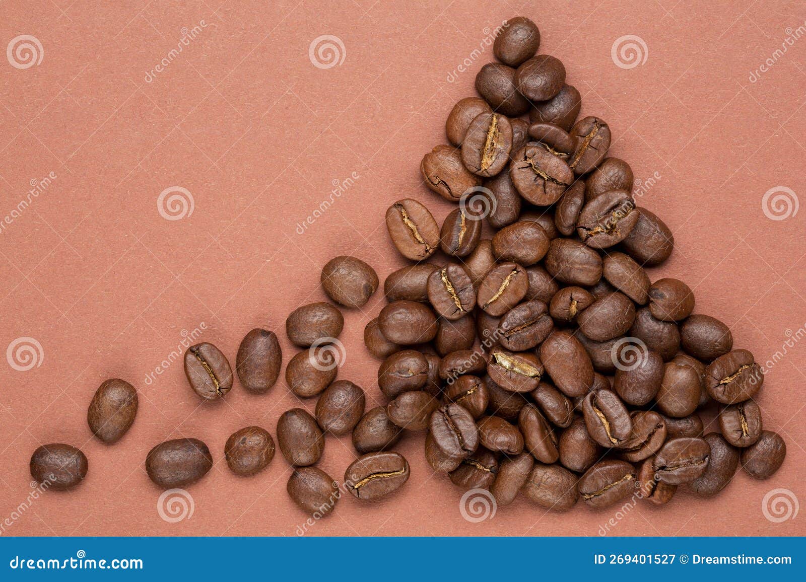 A Pile of Roasted Coffee Beans in the Shape of a Collapsing Pyramid, a ...