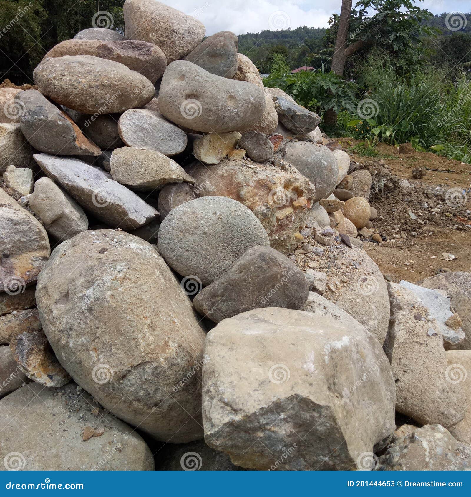 Pile of Rock stock image. Image of ruins, geology, stream - 201444653