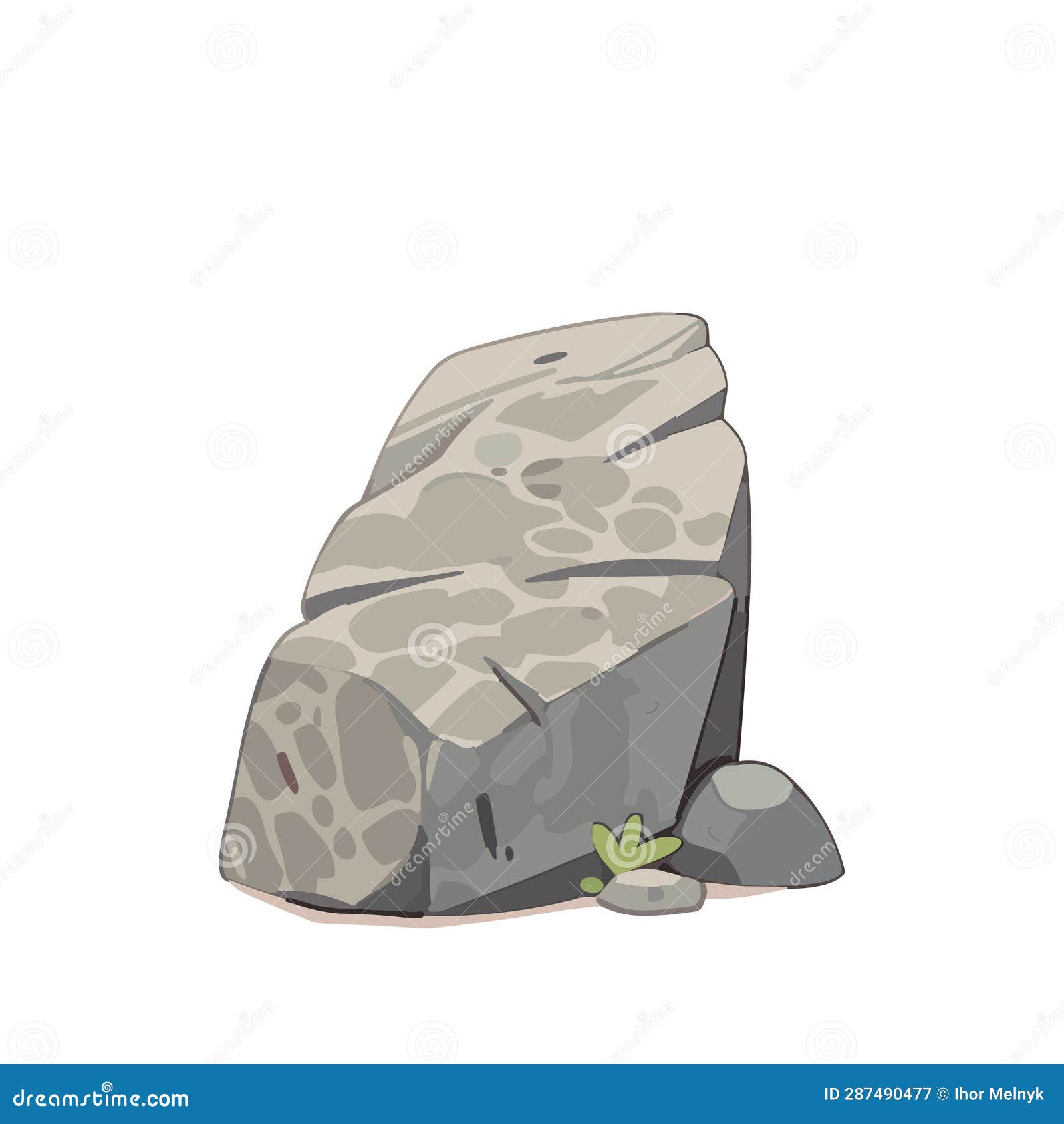 Pile of rock stone stock vector. Illustration of heavy - 287490477