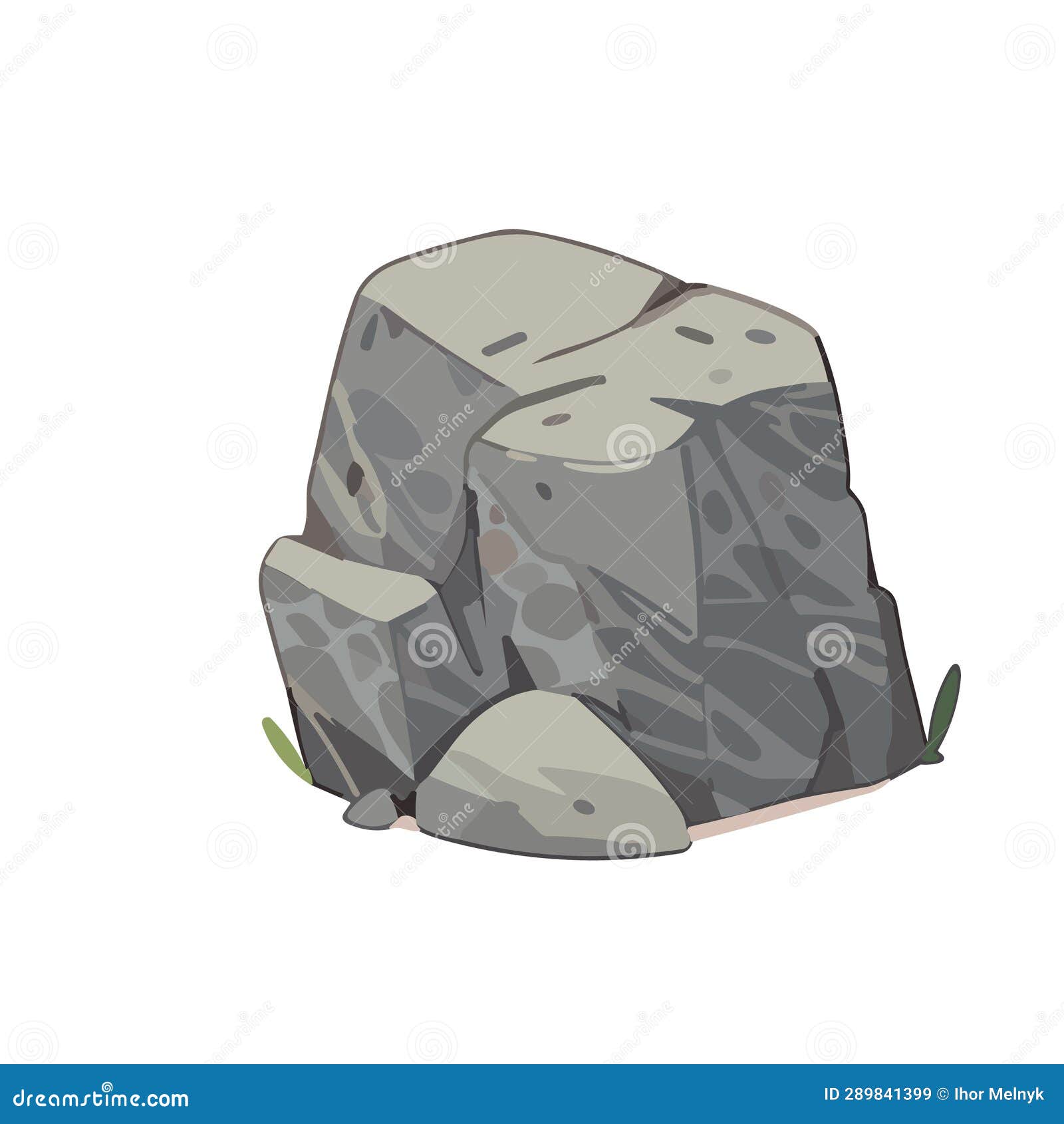 Pile of rock stone stock vector. Illustration of granite - 289841399