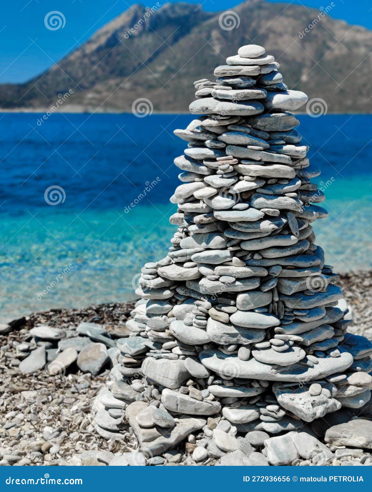 A Pile of Rocks on the Beach Stock Photo - Image of greece, rocks ...