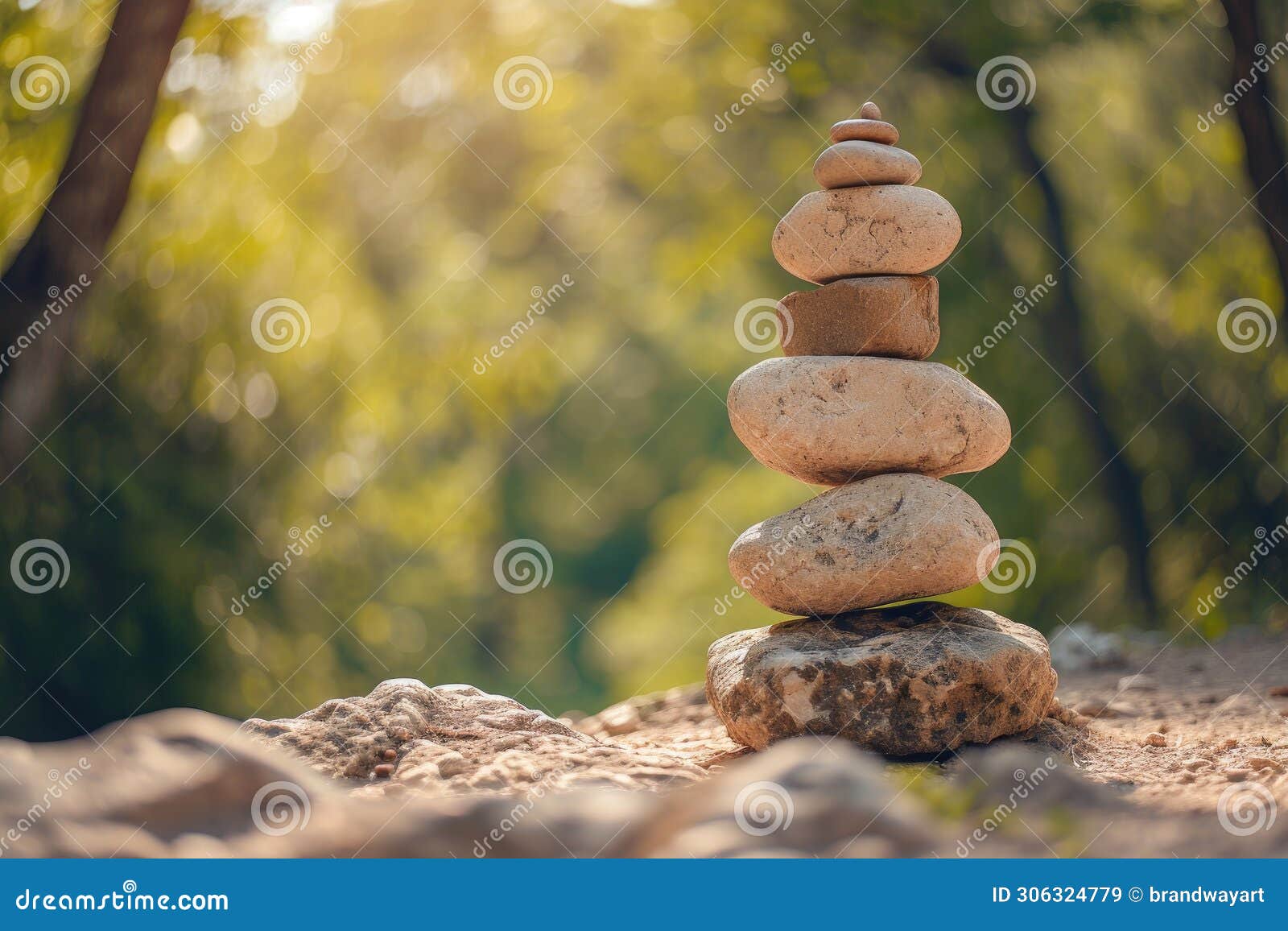 Stacked Rock Pile stock illustration. Illustration of stability - 306324779