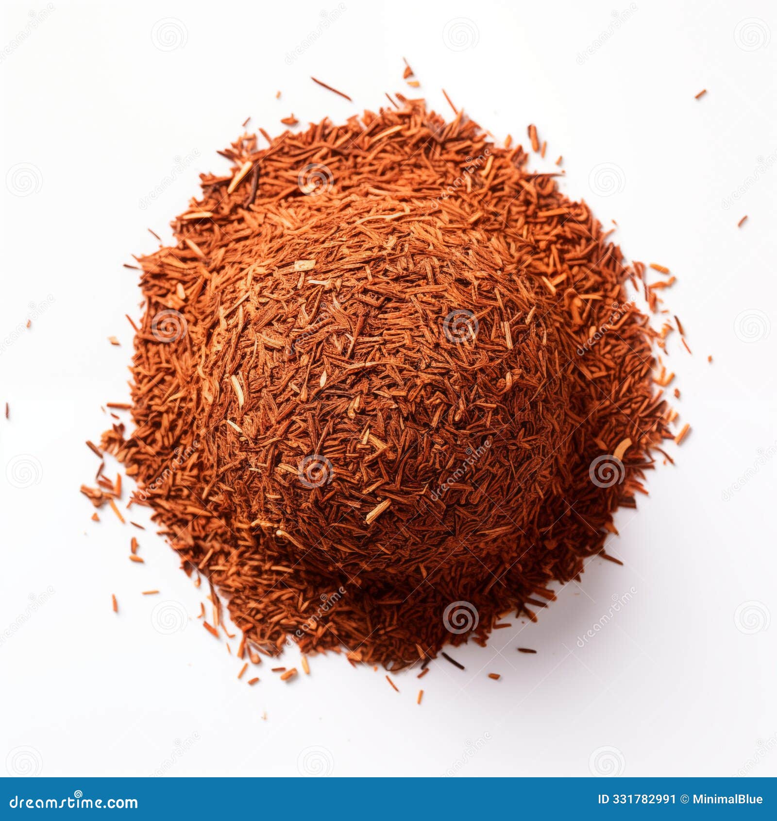Pile of Rooibos Tea Leaves on White Background Stock Illustration ...