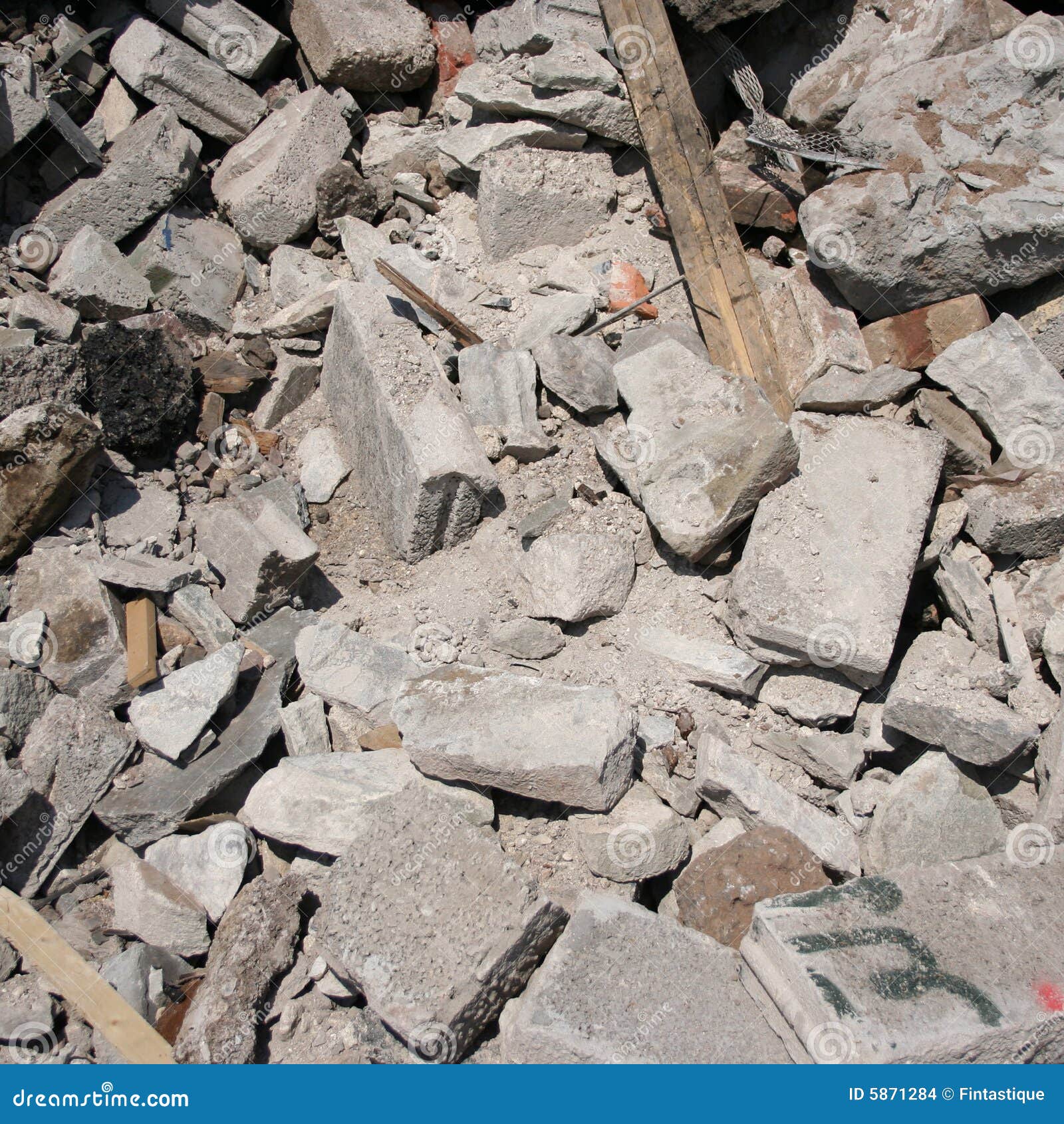 Pile of rubble stock photo. Image of wood, material, demolition - 5871284