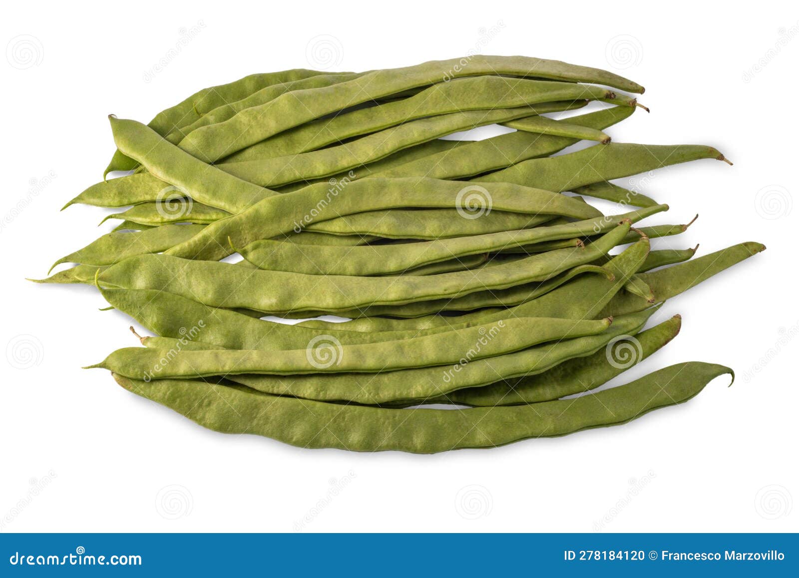 Pile of Runner Beans Isolated Stock Photo - Image of healthy, beans ...
