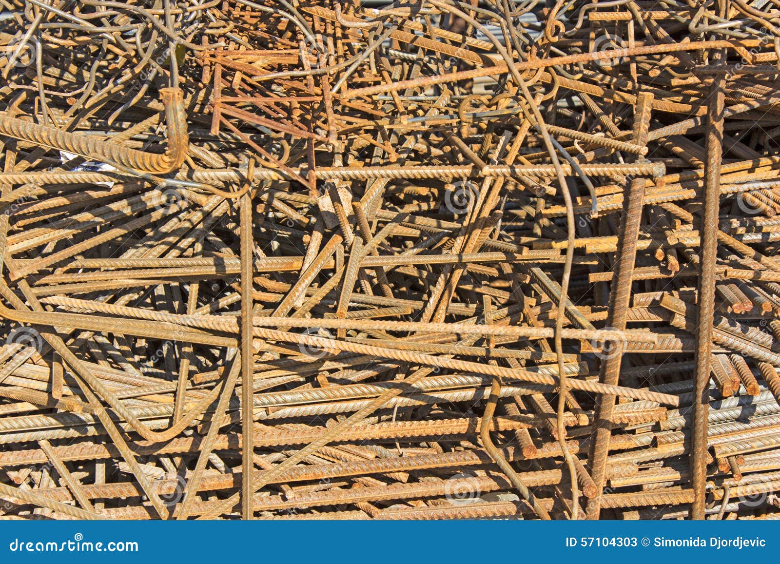 A pile of rusty iron rods stock image. Image of rods - 57104303