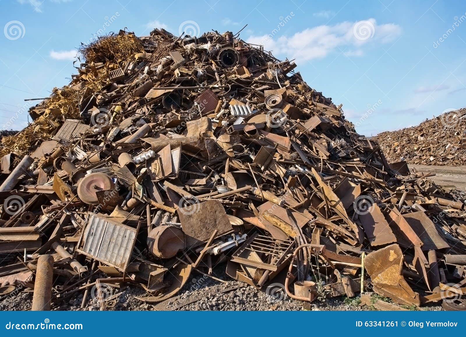 Pile of rusty metal. stock image. Image of closeup, corroding - 63341261