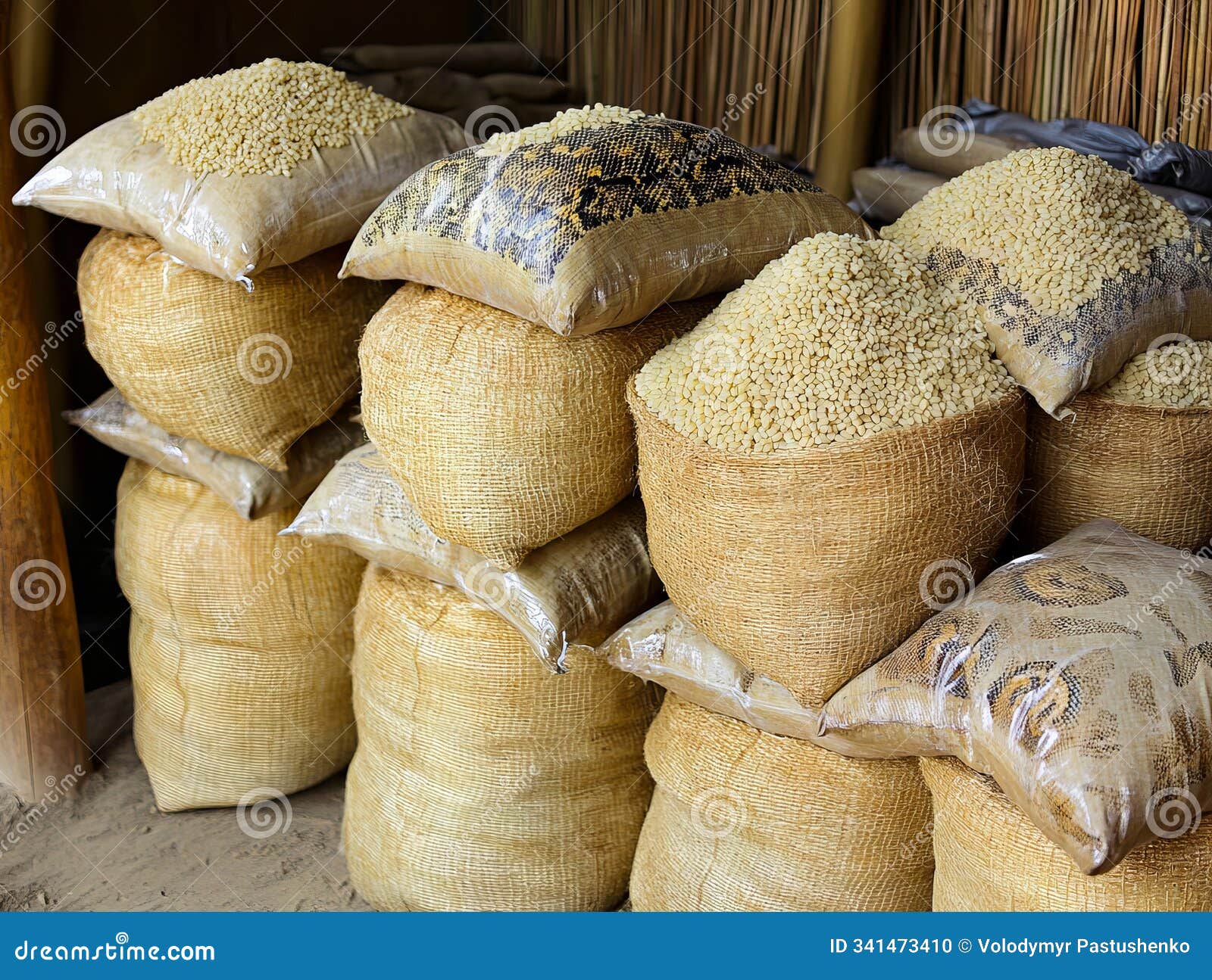 Sacks Of Rice Royalty-Free Stock Photo | CartoonDealer.com #38968173