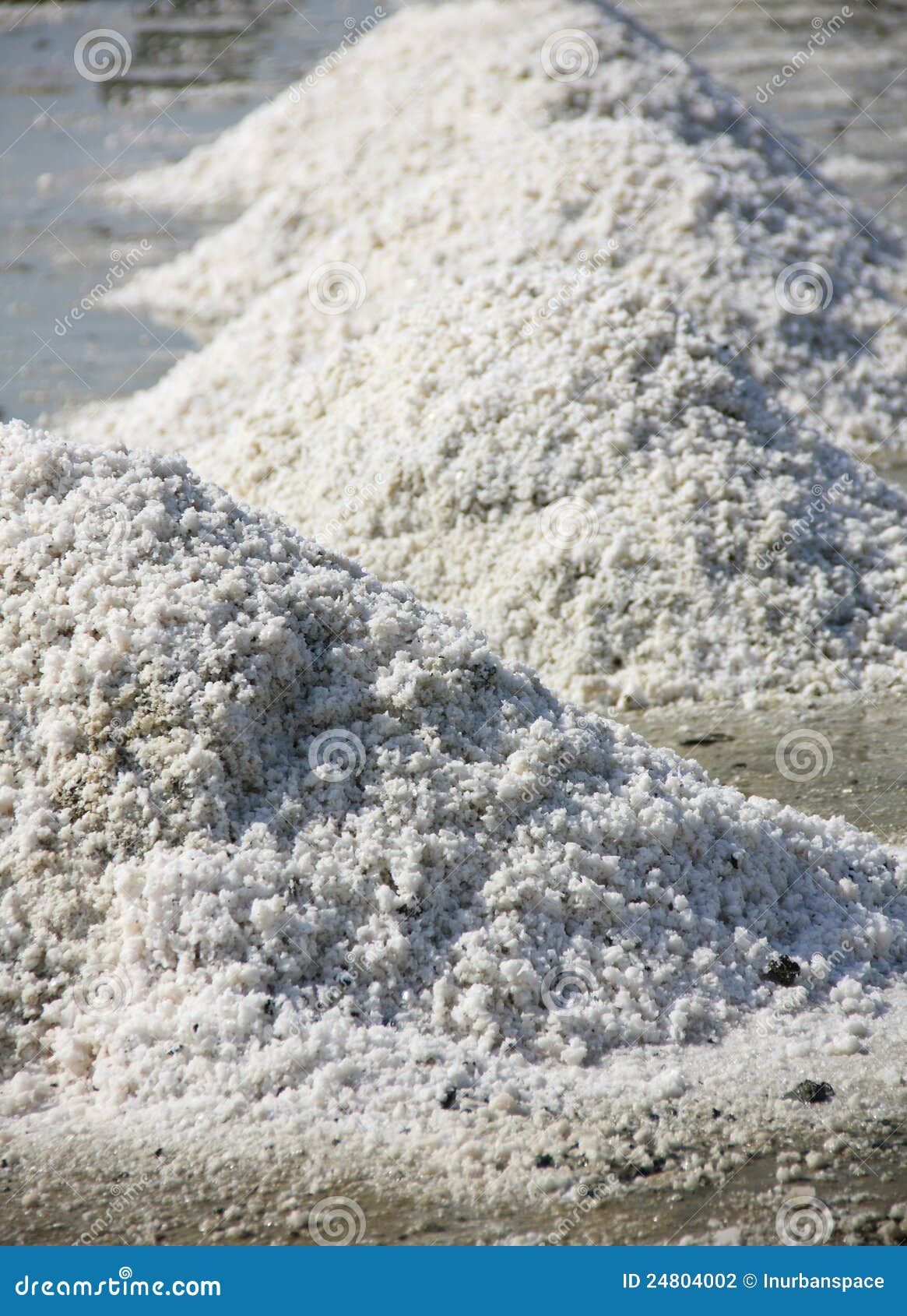 Pile of Salt in the Salt Pan. Stock Photo - Image of asia, outdoor ...