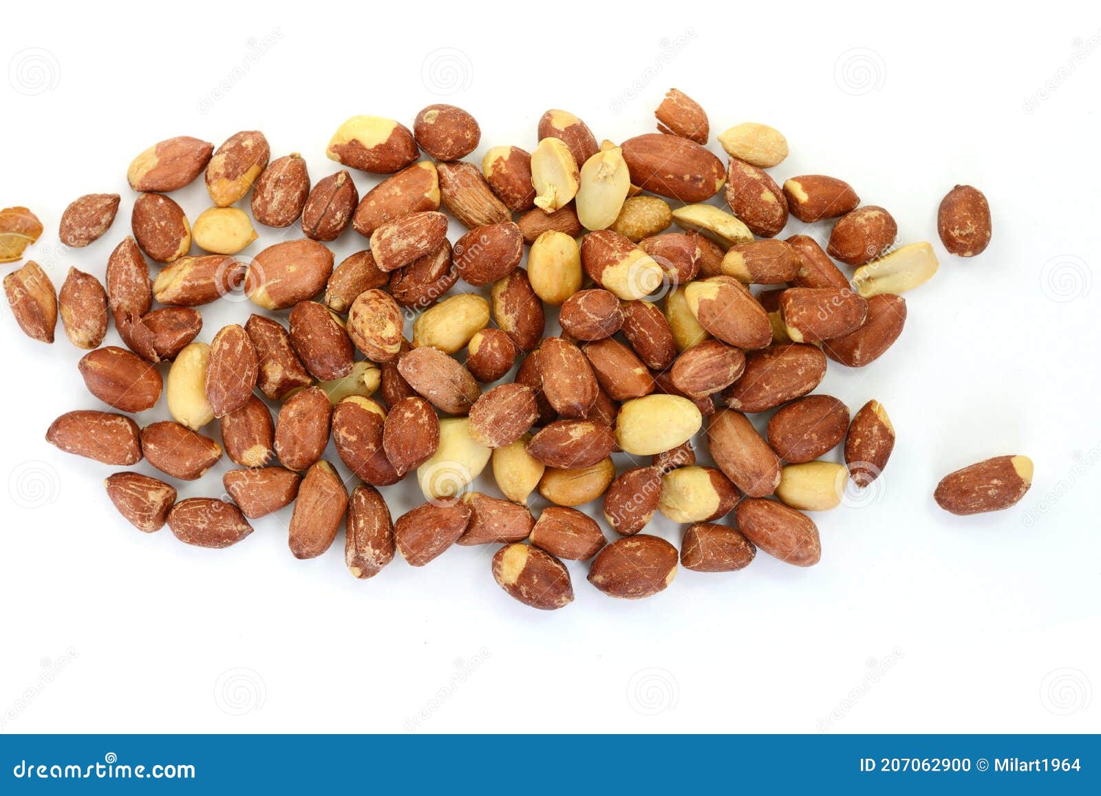 Salted peanuts isolated stock photo. Image of peel, calories - 207062900
