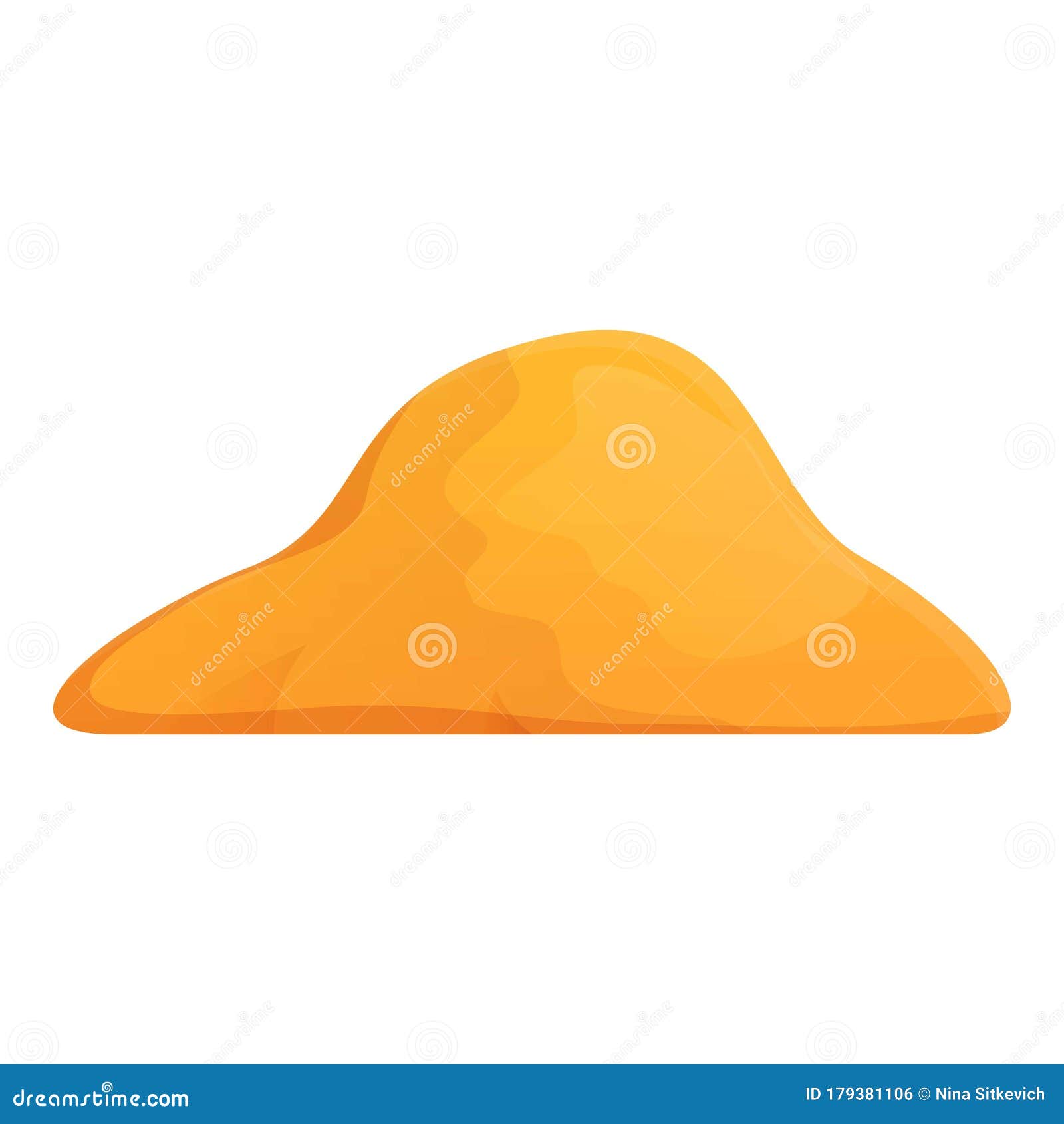 Pile Sand Construction Icon, Cartoon Style Stock Vector - Illustration ...