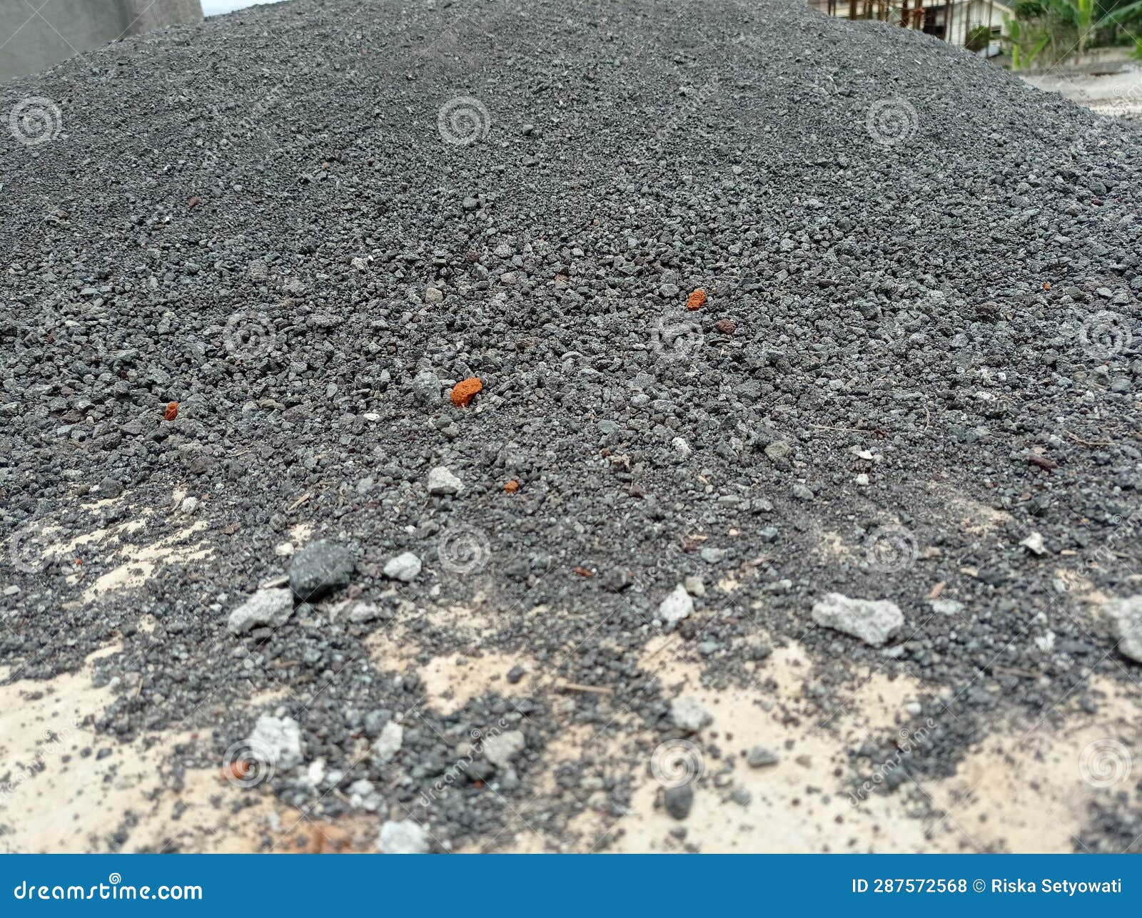 Pile of Sand on a Construction Site Stock Photo - Image of site, sand ...