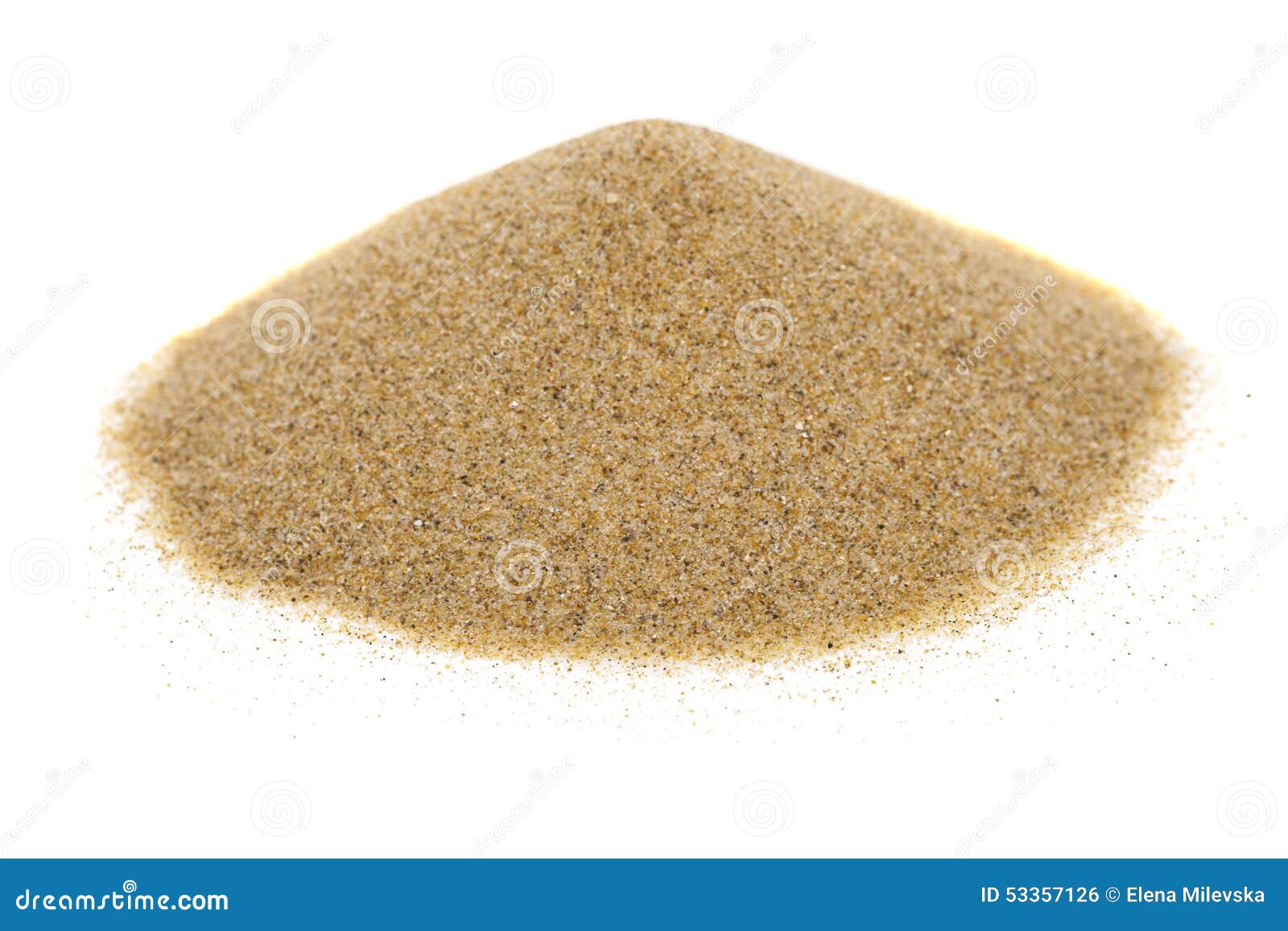 Pile of sand stock photo. Image of isolated, brown, pile - 53357126