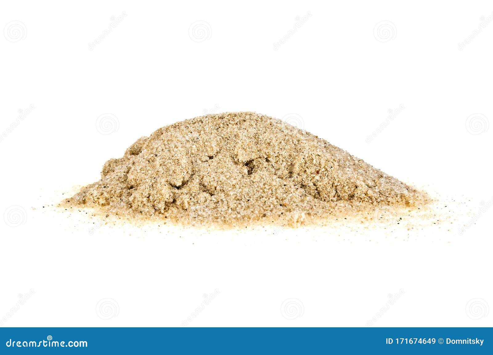 Pile of Sand Isolated on White Background Stock Image - Image of ...
