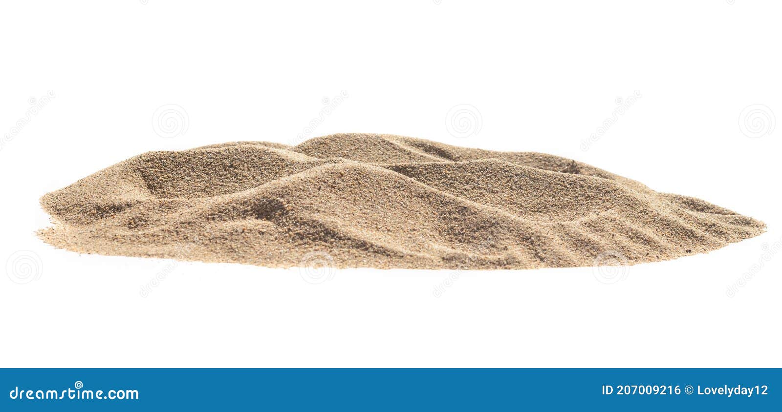 Pile Sand Isolated on White Background Stock Photo - Image of sand ...