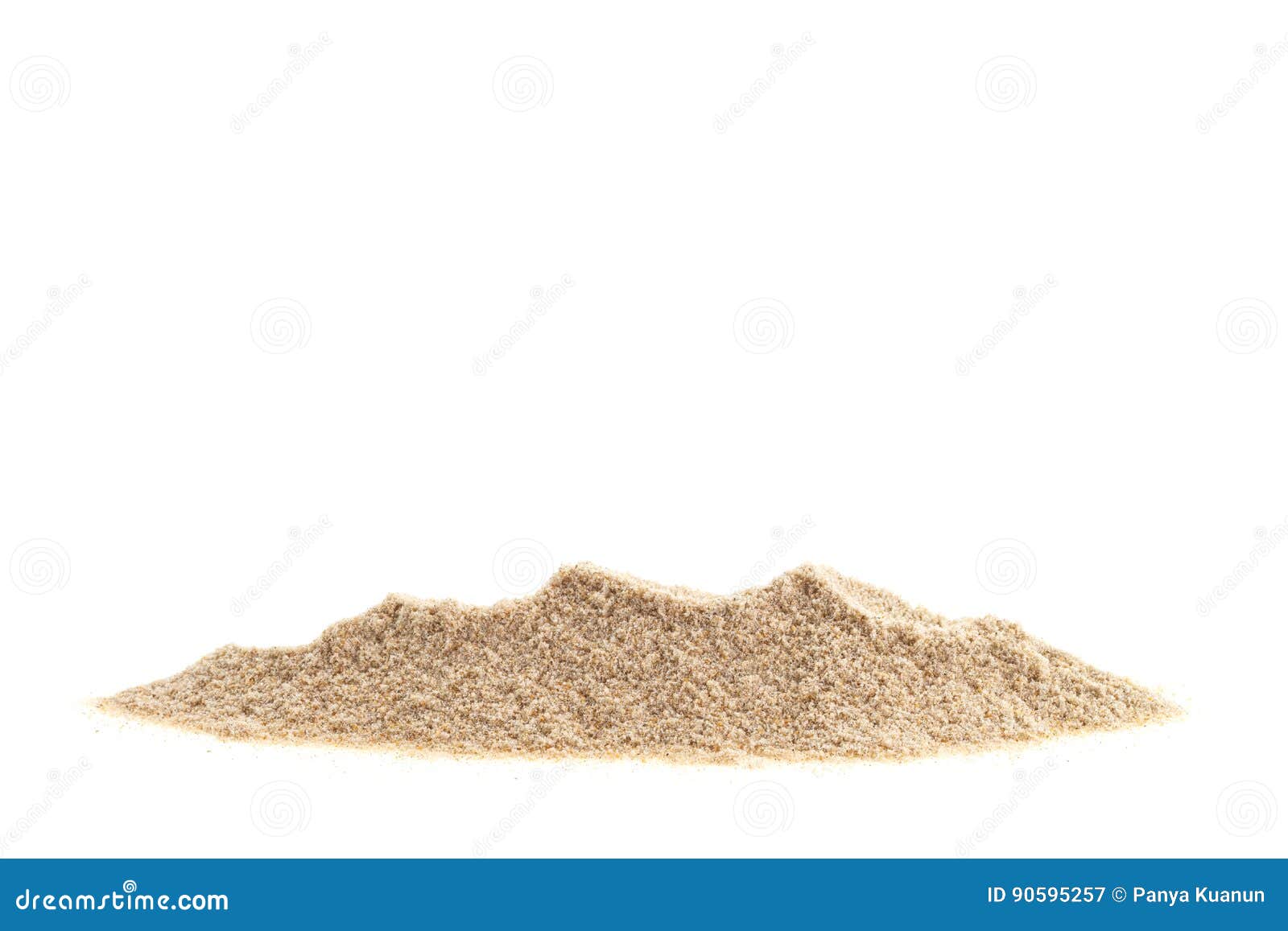 Pile of Sand Isolated on White Background. Stock Image - Image of sand ...