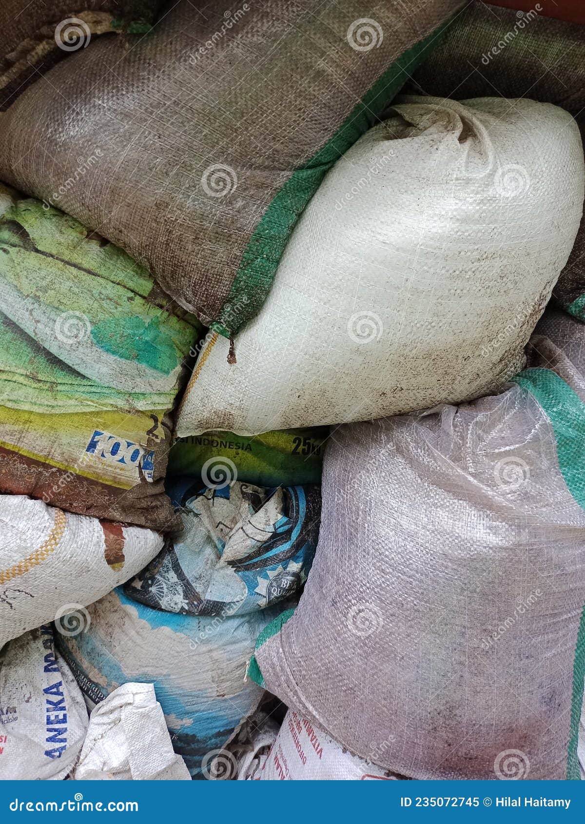 Pile of Sand in a 25 Kg Sack. Stock Image - Image of yellow, food ...