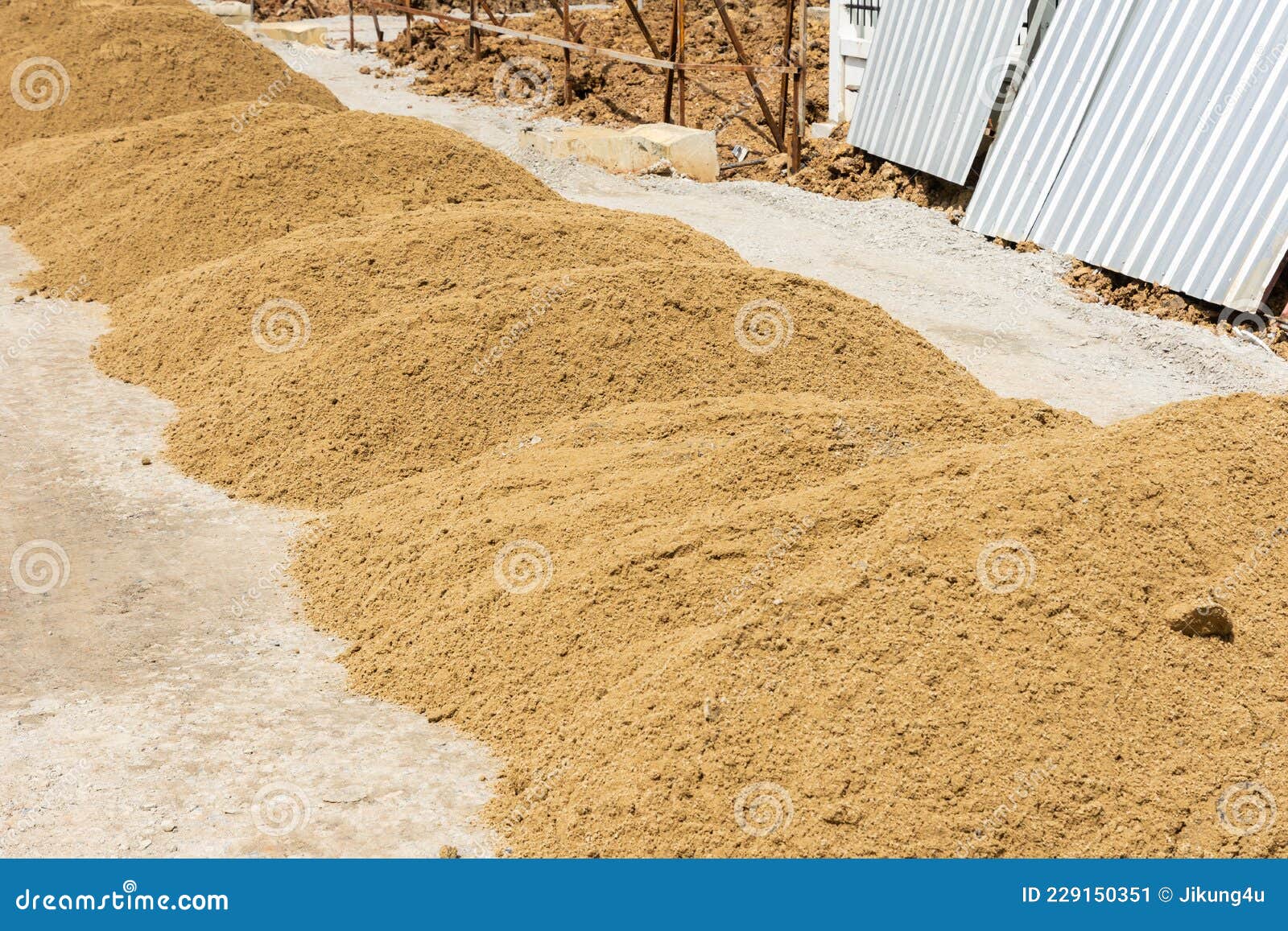 Pile of sand stock image. Image of heap, detail, prepare - 229150351