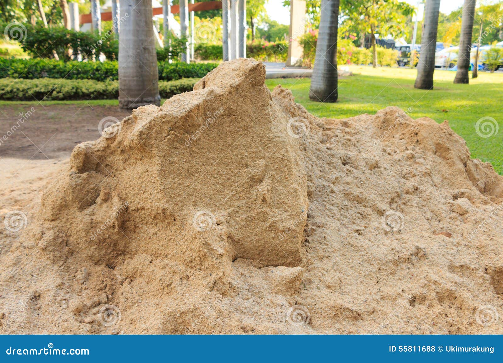 Pile of sand stock photo. Image of build, industry, composition - 55811688