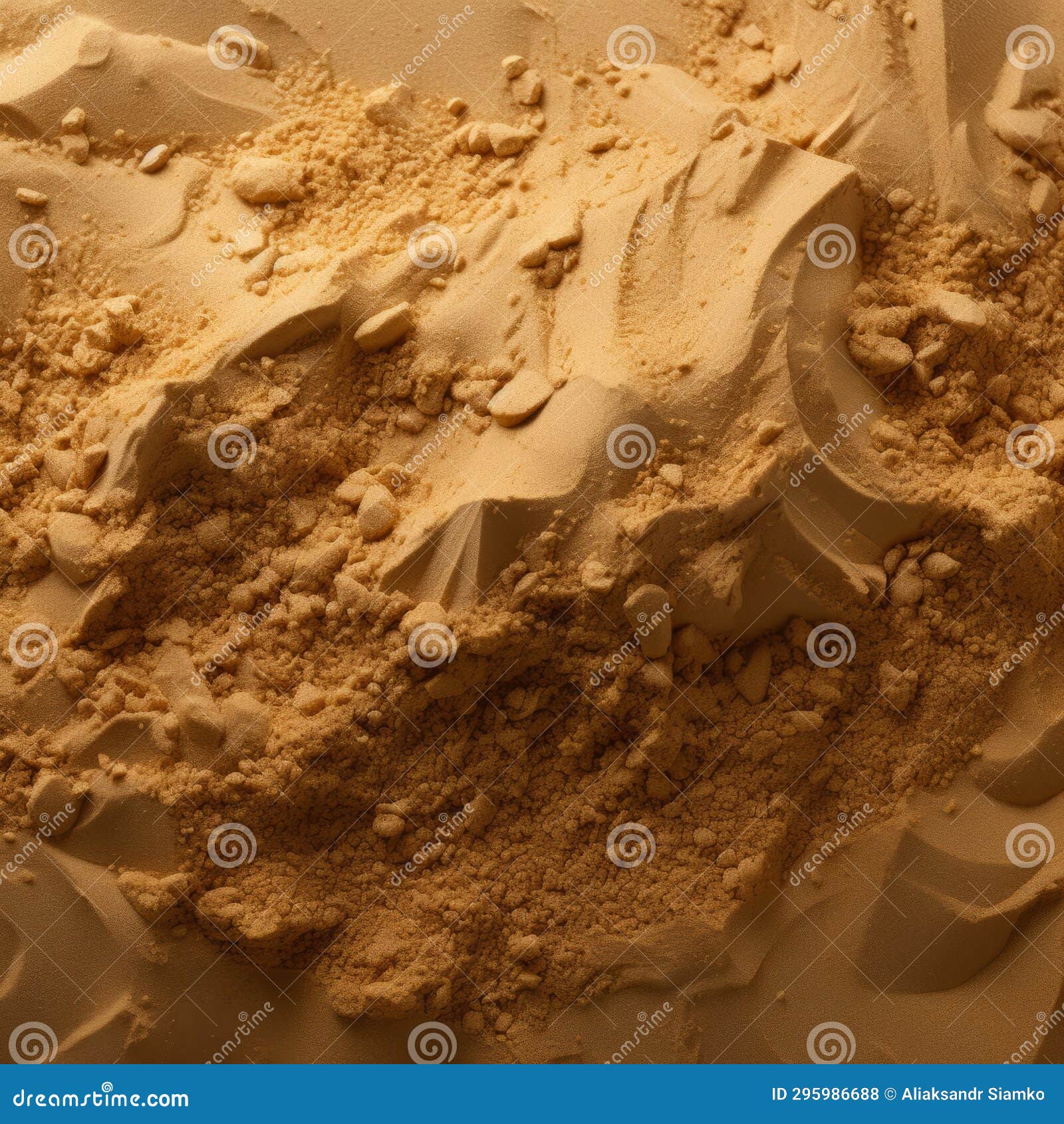 A Pile of Sand with Small Rocks Stock Illustration - Illustration of ...