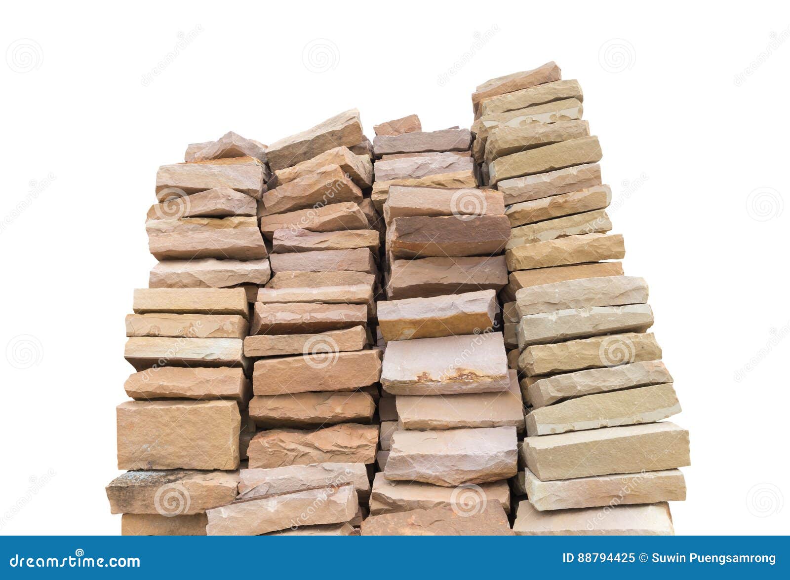 Sandstone Bricks Seamless Of Sidewalk Texture Background. Stock Image ...