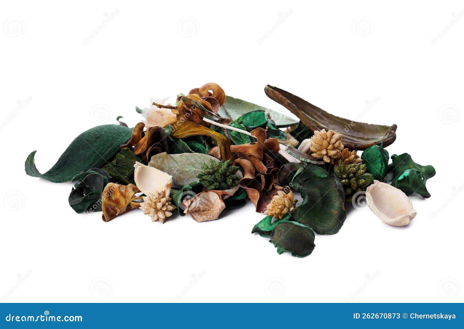 Pile of Scented Potpourri on White Background Stock Image - Image of ...