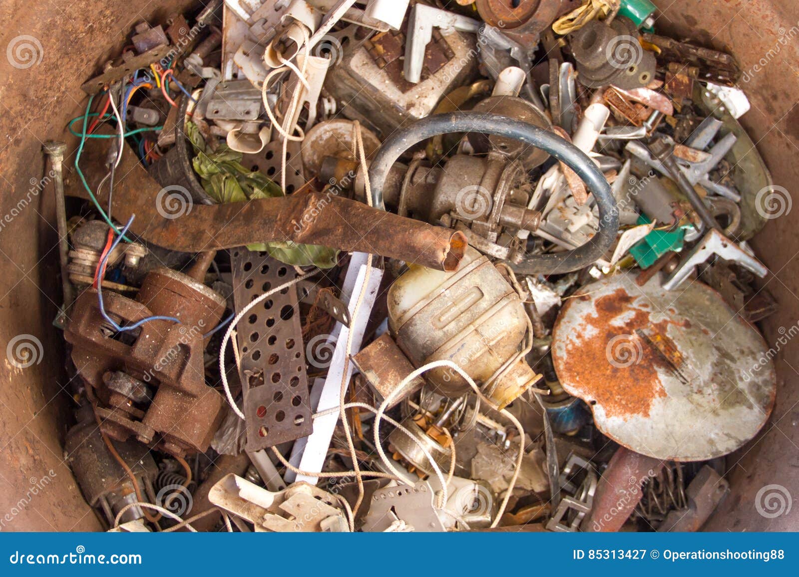 Pile scrap stock image. Image of dump, nails, rust, discarded - 85313427