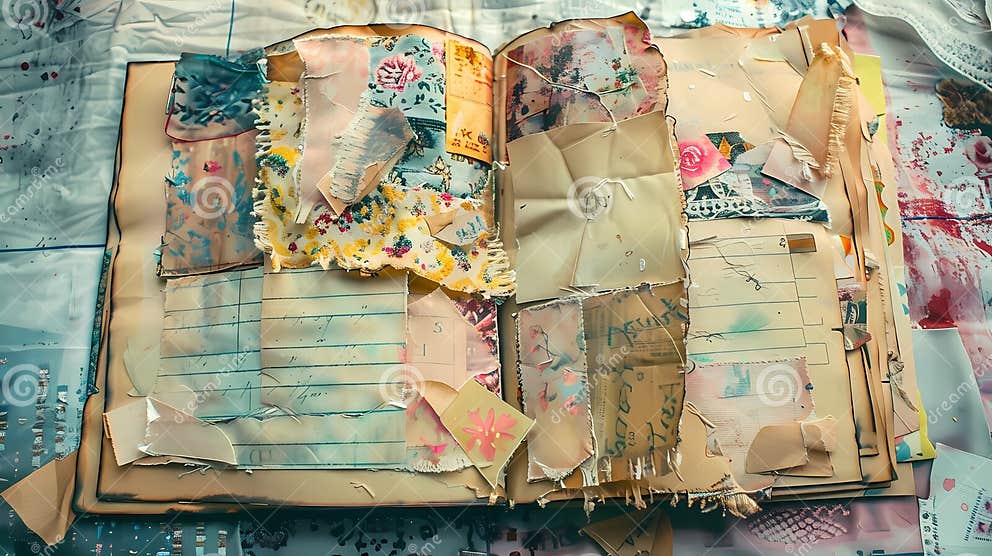 Pile of Scrapbooking Papers in Scrapbooking Concept, Generative AI ...