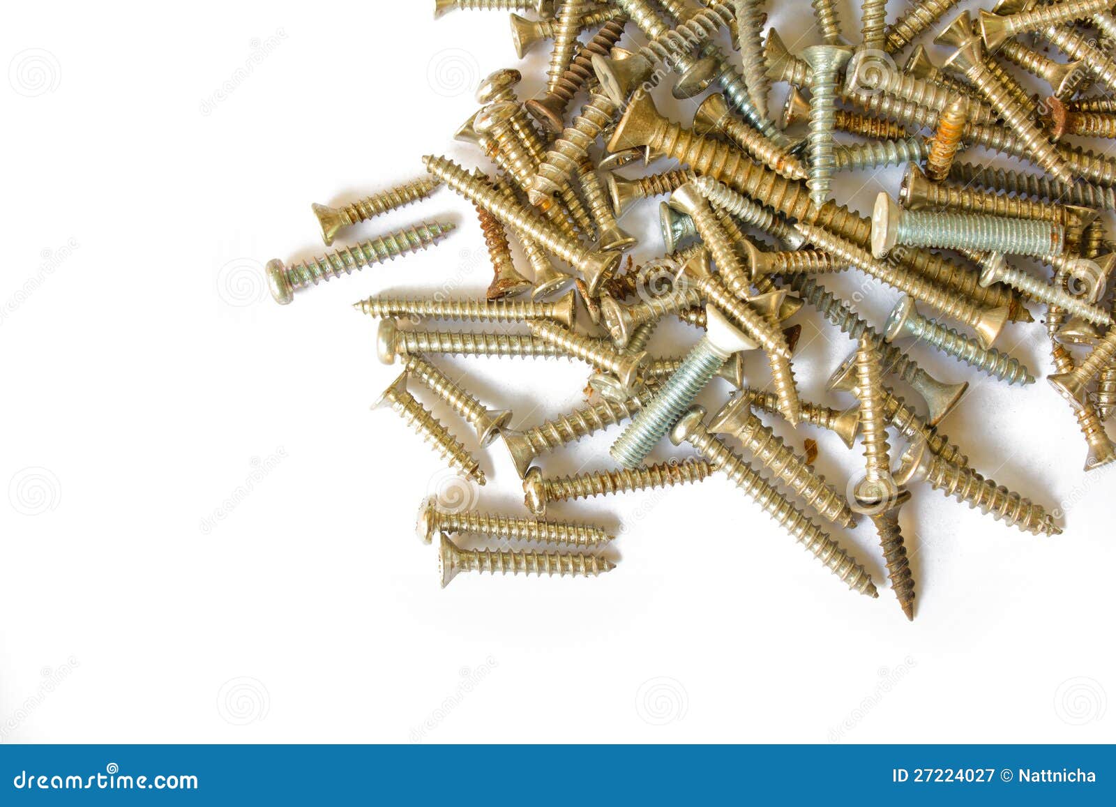 Pile of screws. stock image. Image of penetrate, objects - 27224027