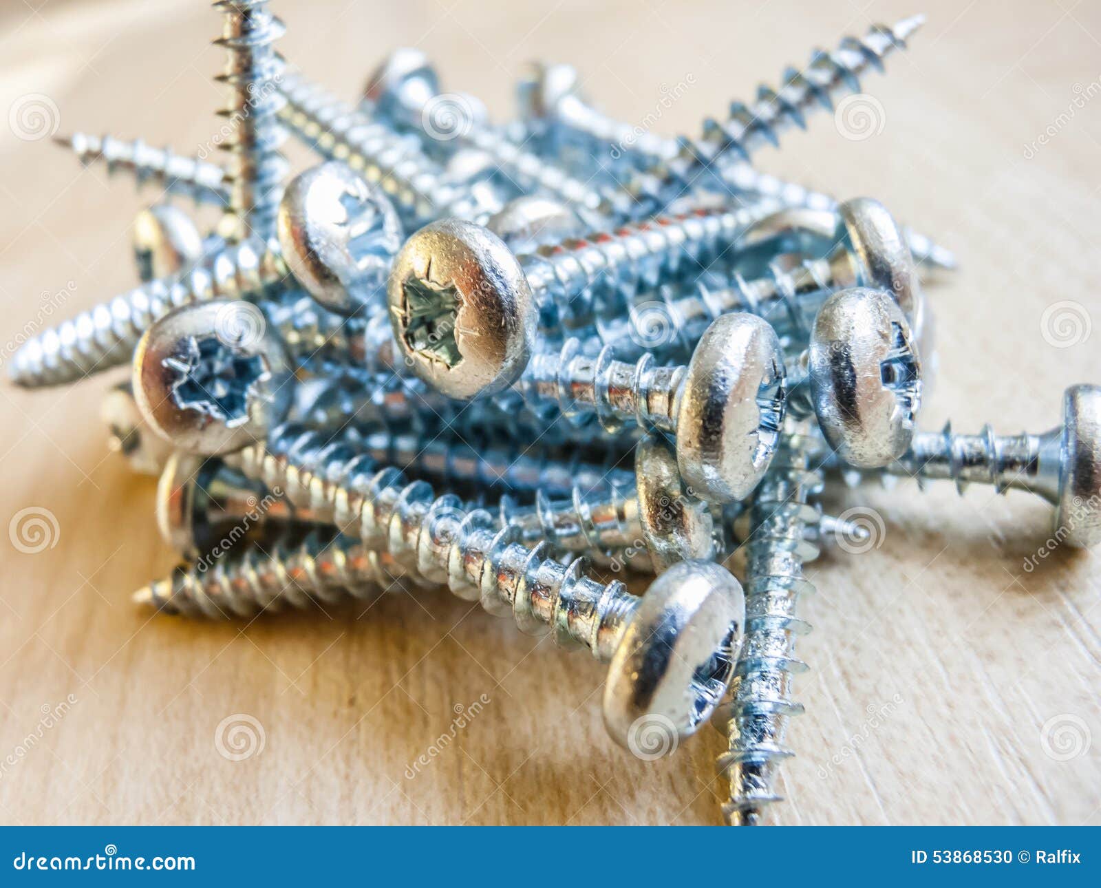 A pile of screws stock photo. Image of accessories, drilling - 53868530