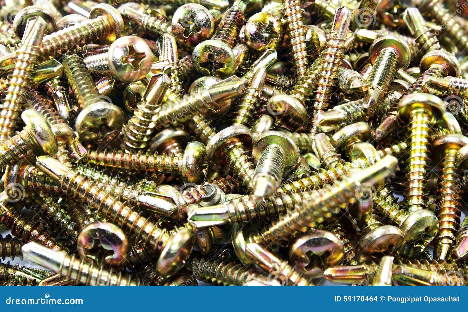 Pile of Screws stock photo. Image of equipment, industry - 59170464