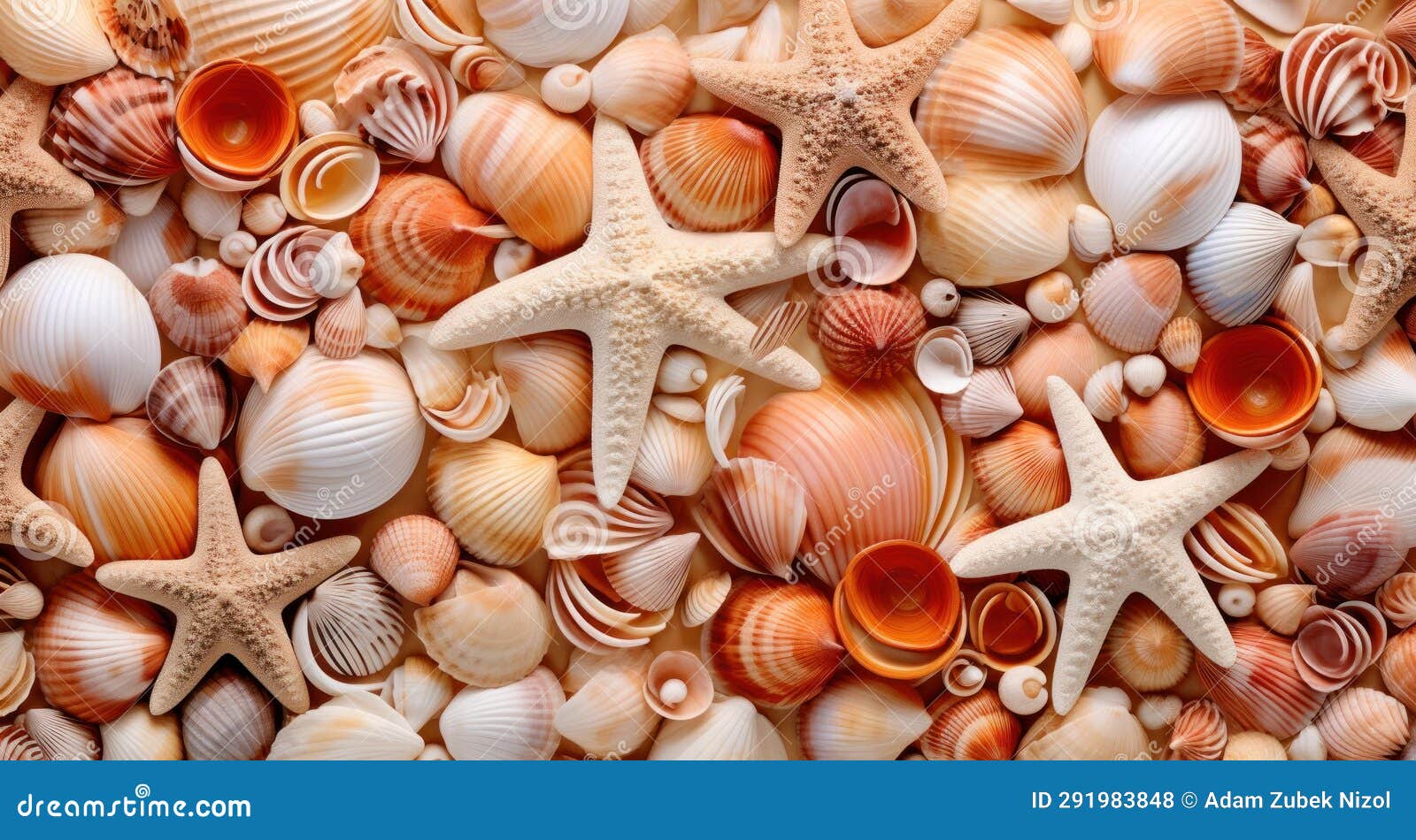 A pile of sea shells stock illustration. Illustration of molluscs ...