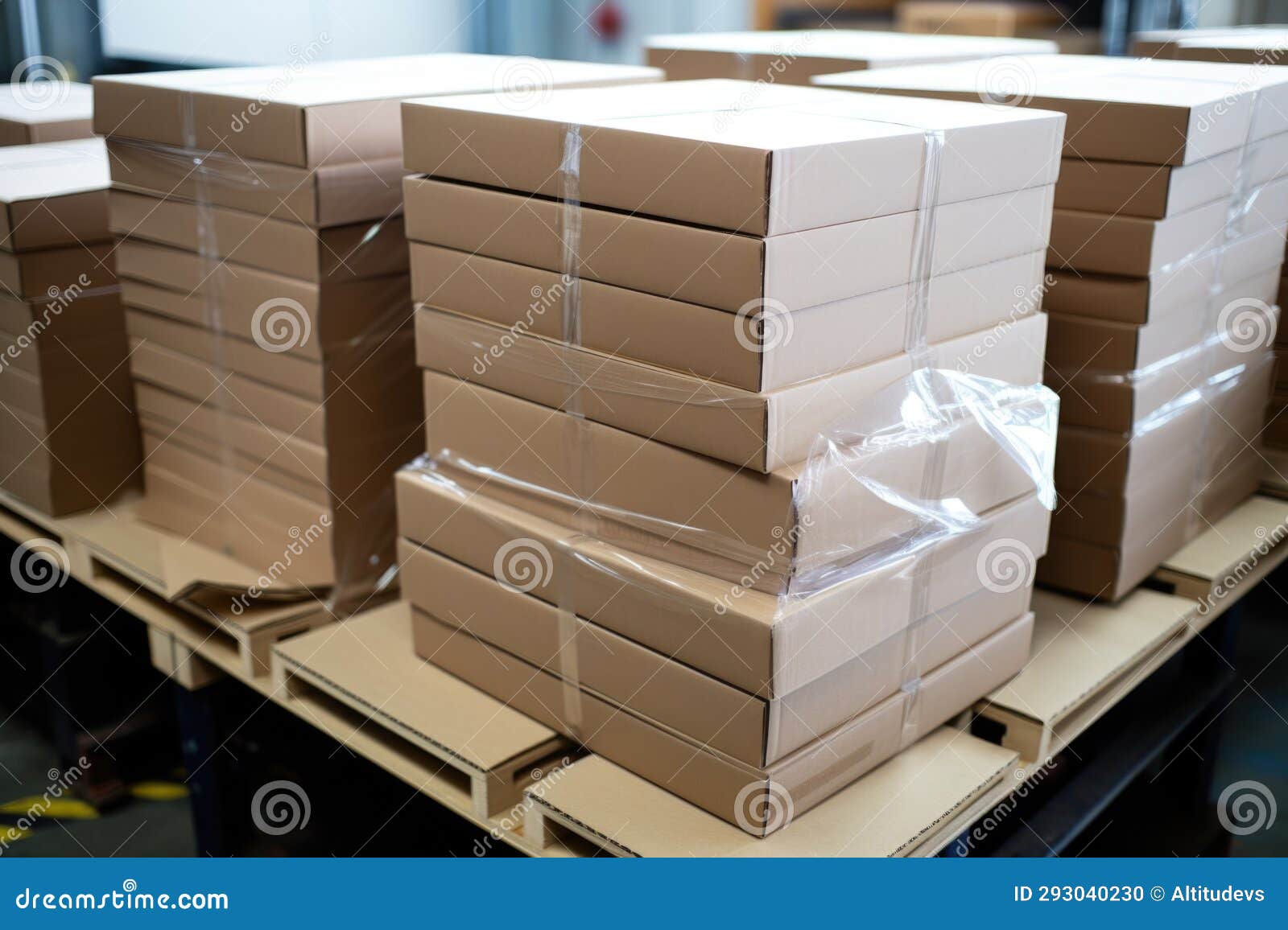 Pile of Sealed Product Boxes Ready for Dispatch Stock Photo - Image of ...