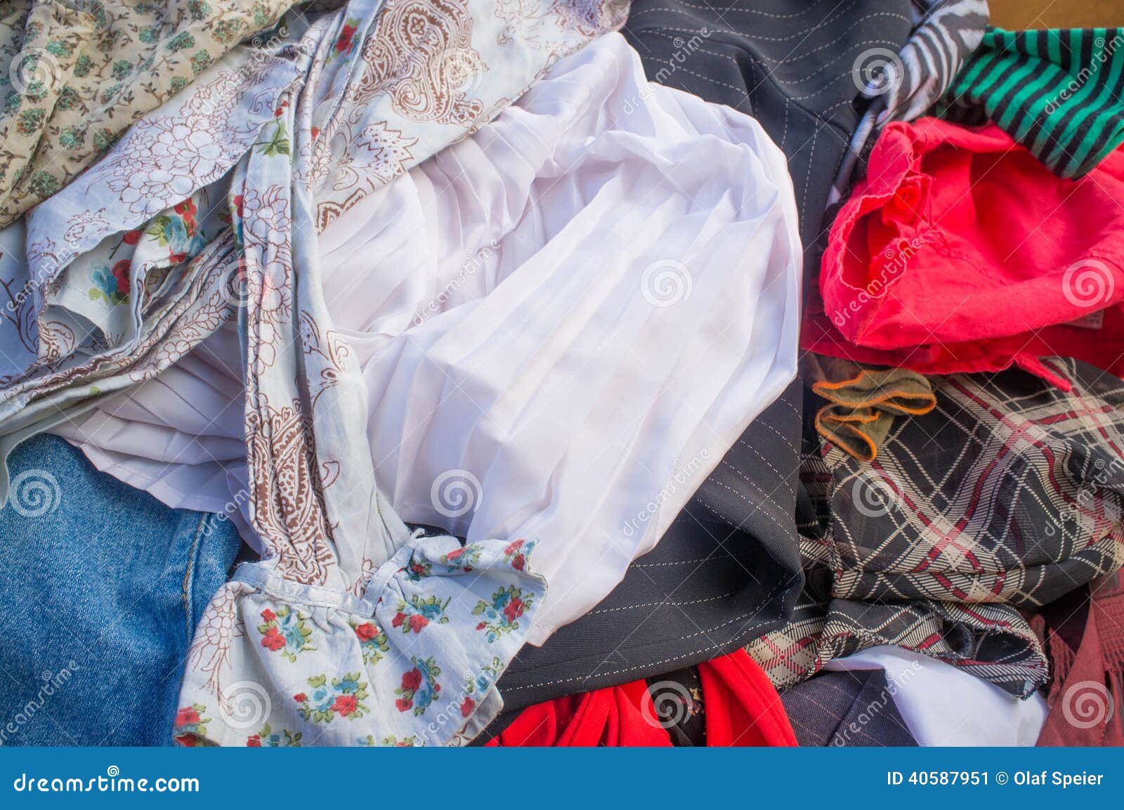 Pile of Second Hand Clothes Background Stock Image - Image of hand ...