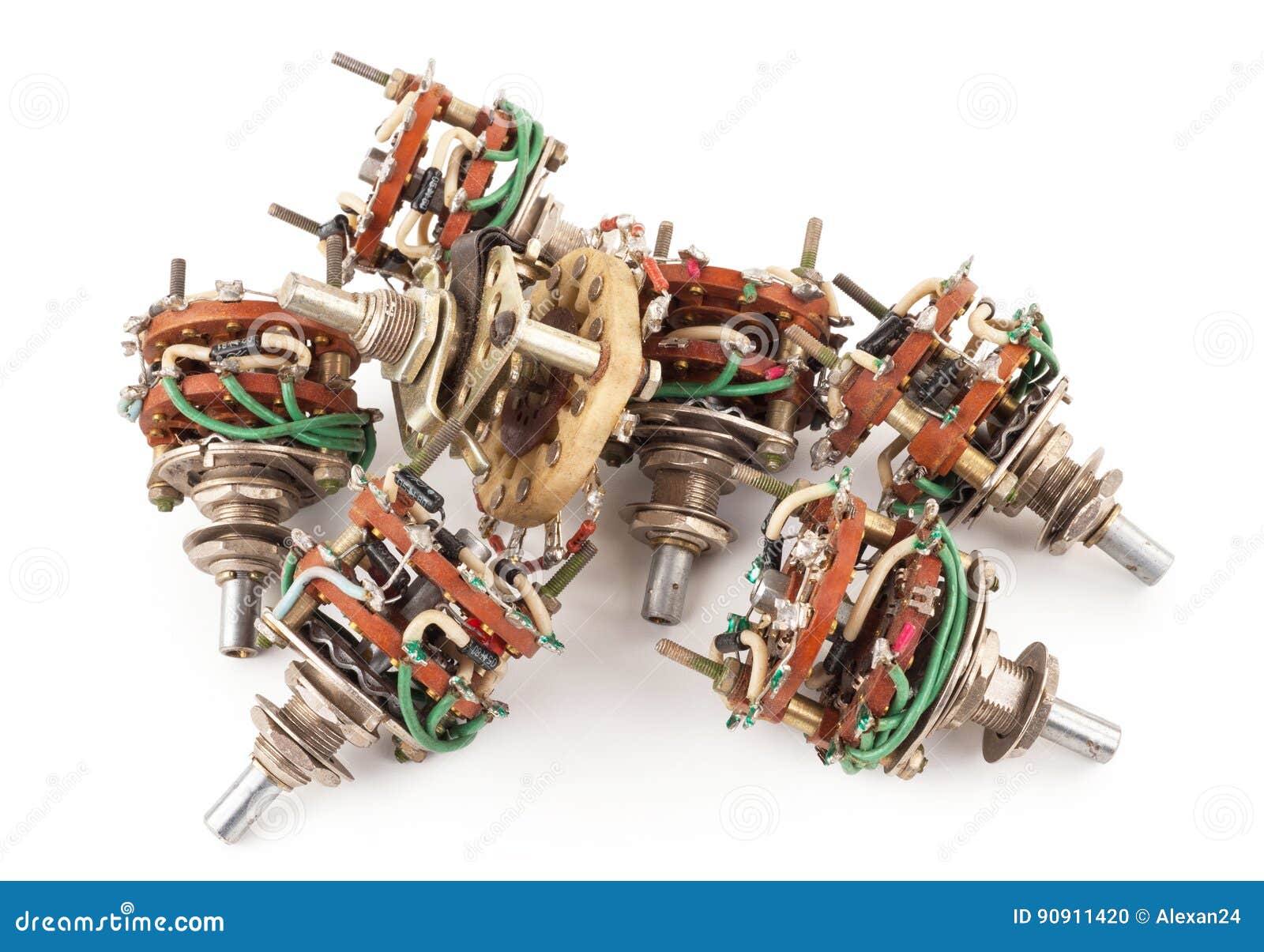 Selector Switch On Low Voltage Switchboard. Stock Photo | CartoonDealer ...