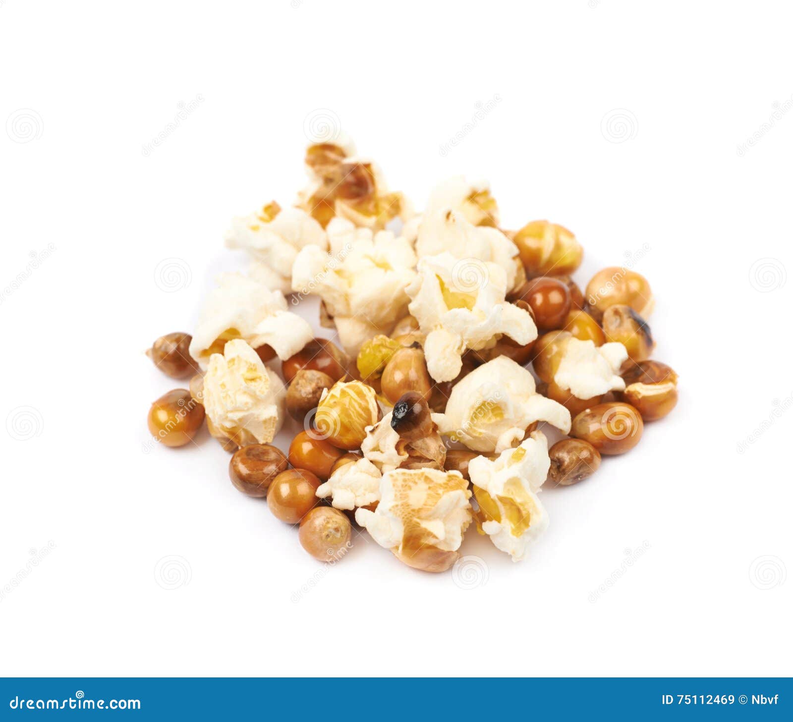 Pile of Semi-cooked Popcorn Kernels Stock Image - Image of roast, salt ...