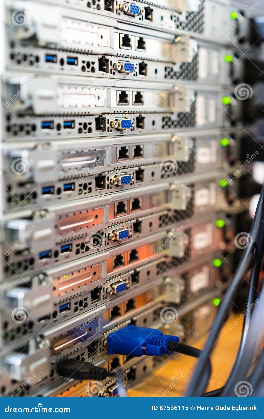 Pile of Servers with Shallow Depth of Field Stock Image - Image of ...