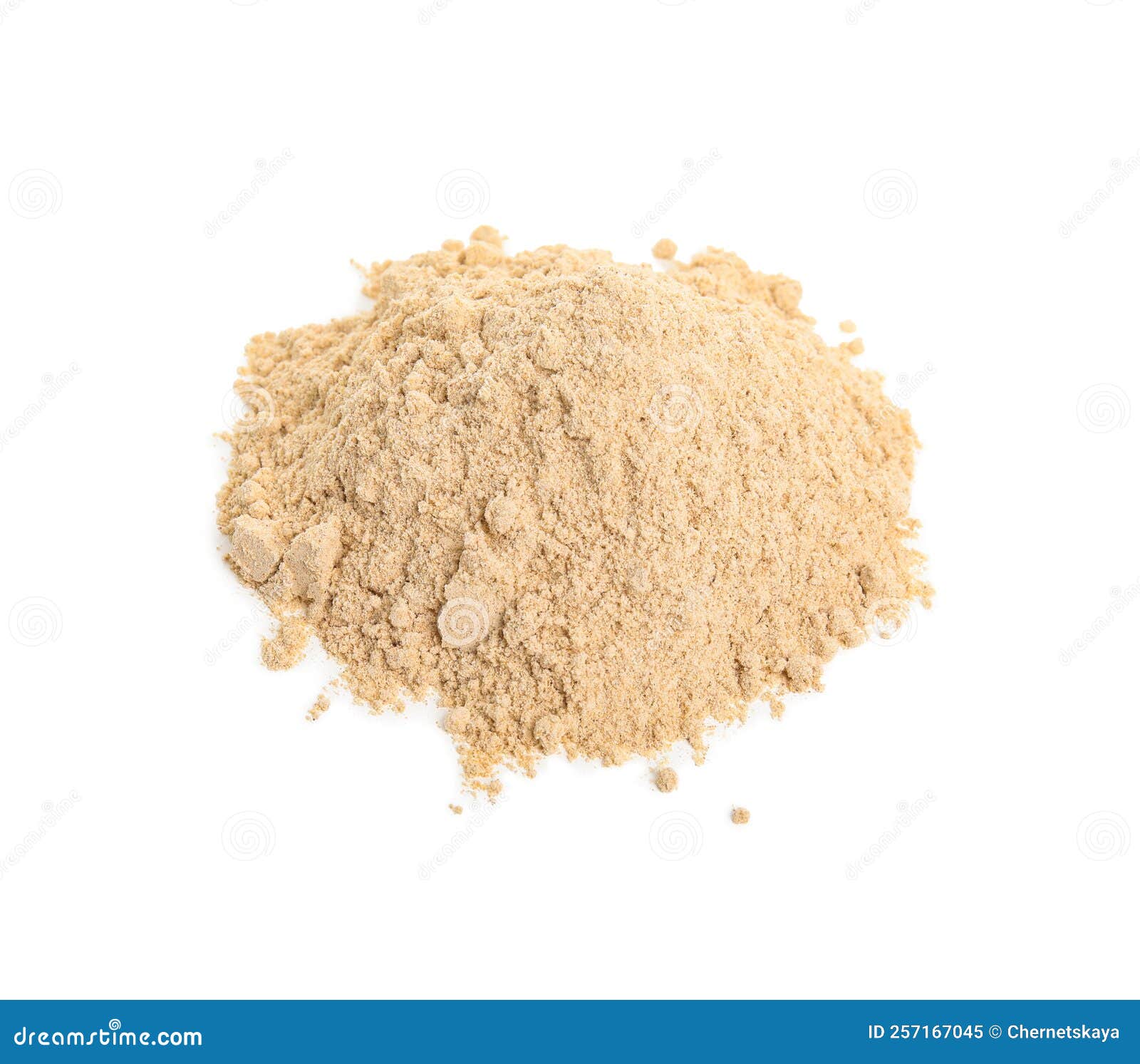 Pile of Sesame Flour Isolated on White, Top View Stock Image - Image of ...