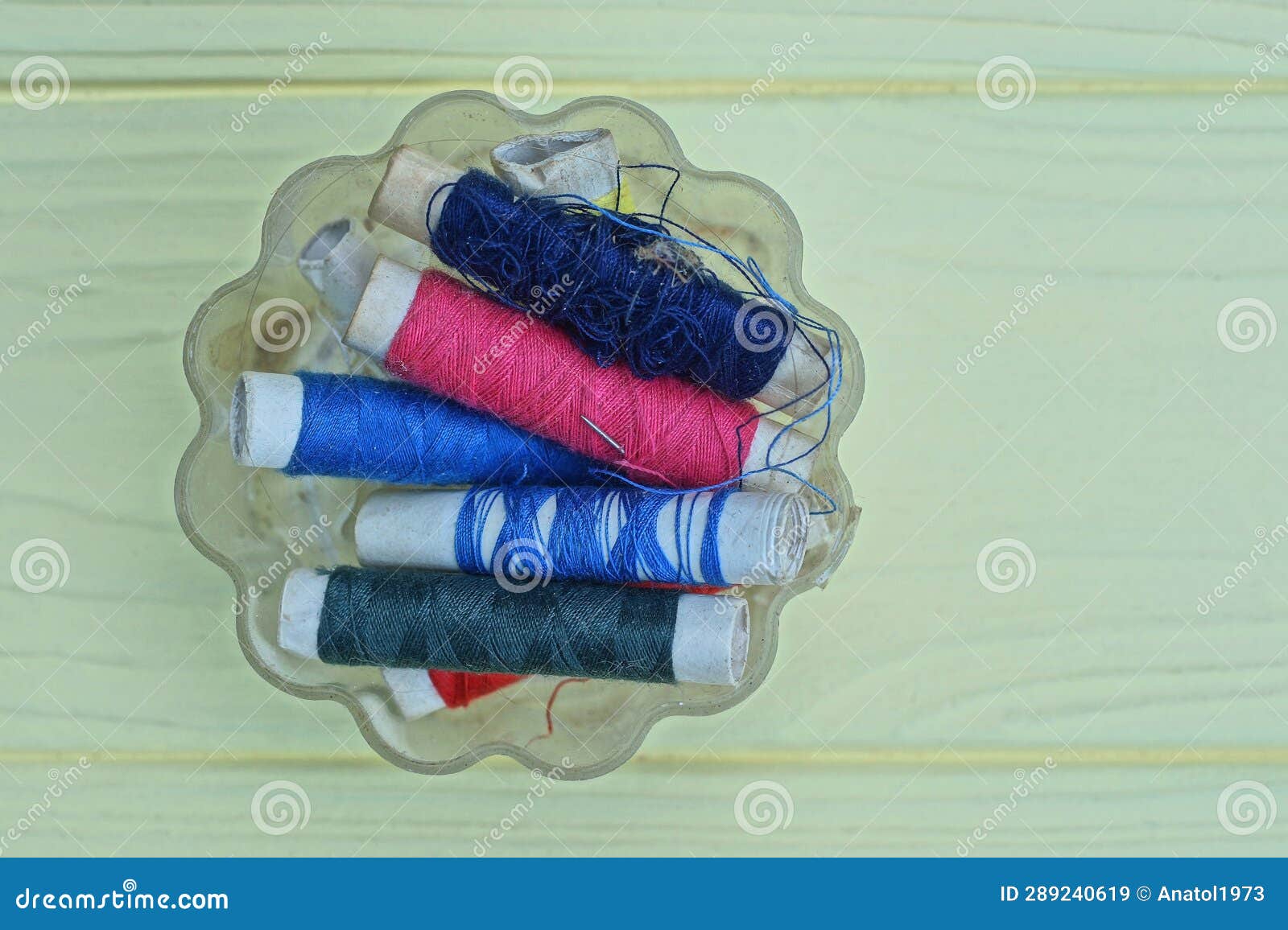 A Pile of a Set of Colored Threads on Paper Spools Stock Image - Image ...