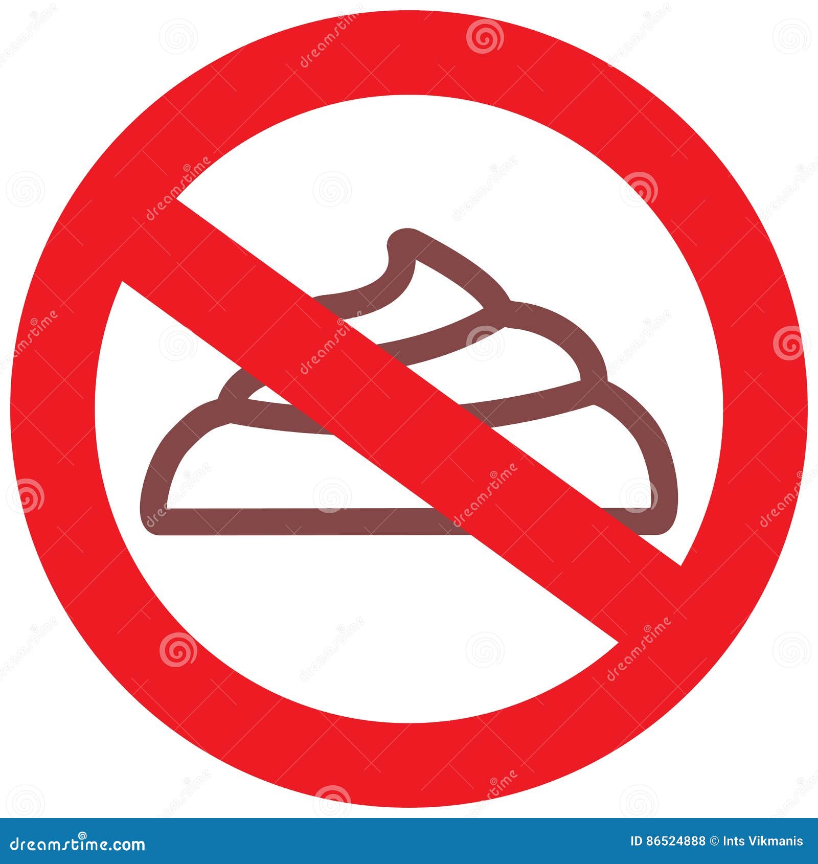 Pile Of Shit Icon On White Background. Flat Style. Poo Icon For Your ...