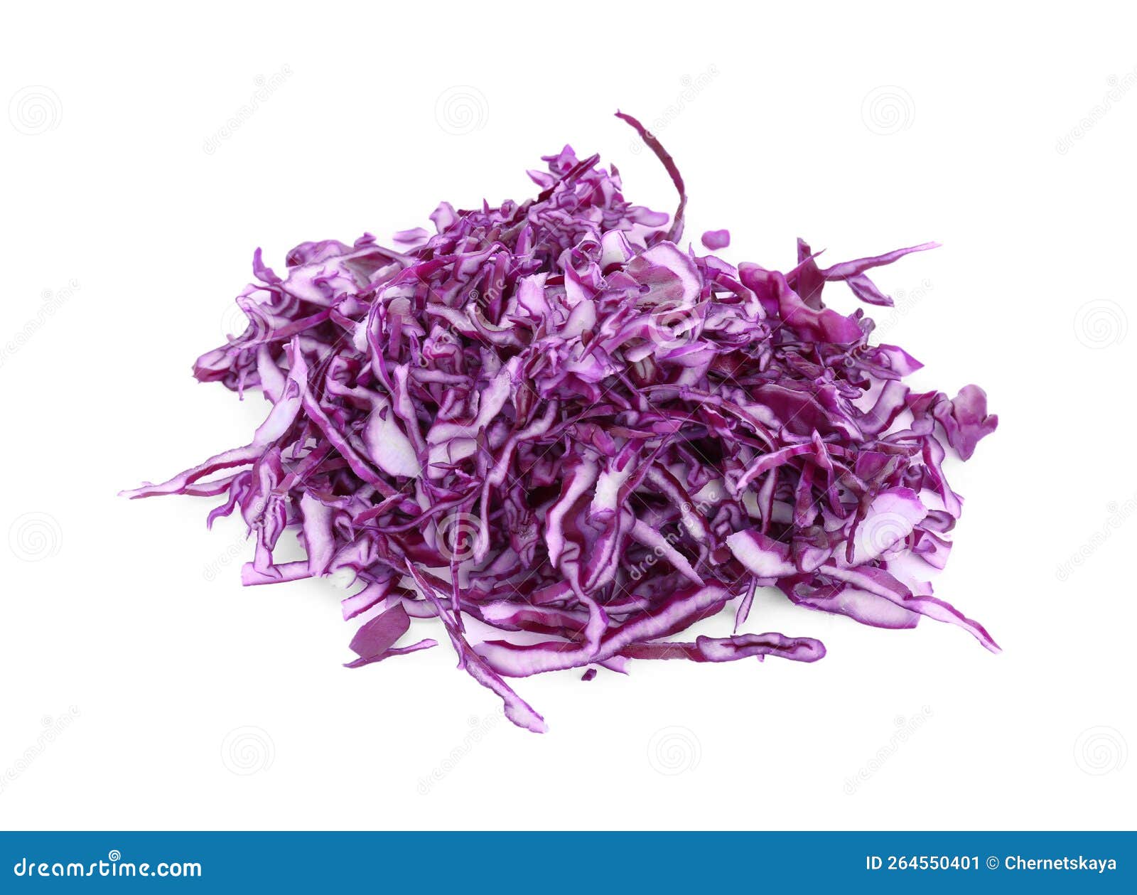 Pile of Shredded Fresh Red Cabbage Isolated on White Stock Image ...