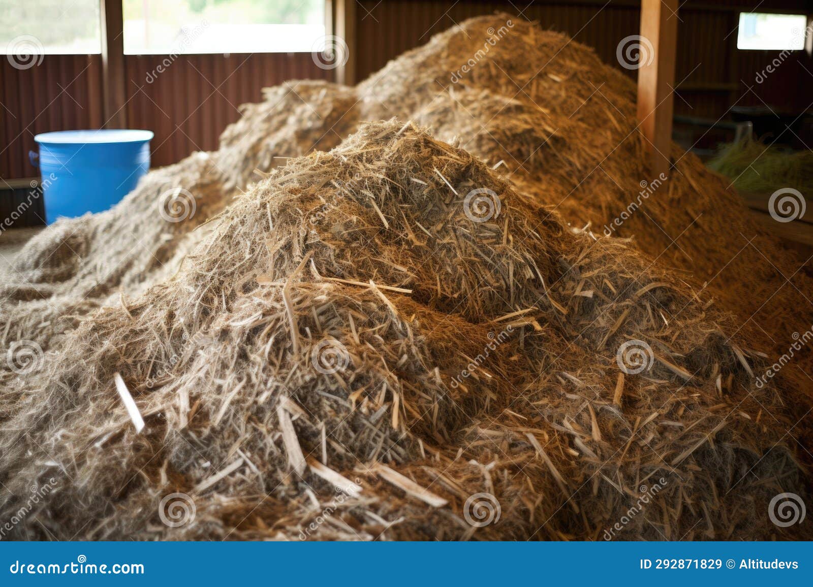 Pile of Shredded Paper Ready for Composting Stock Image - Image of ...