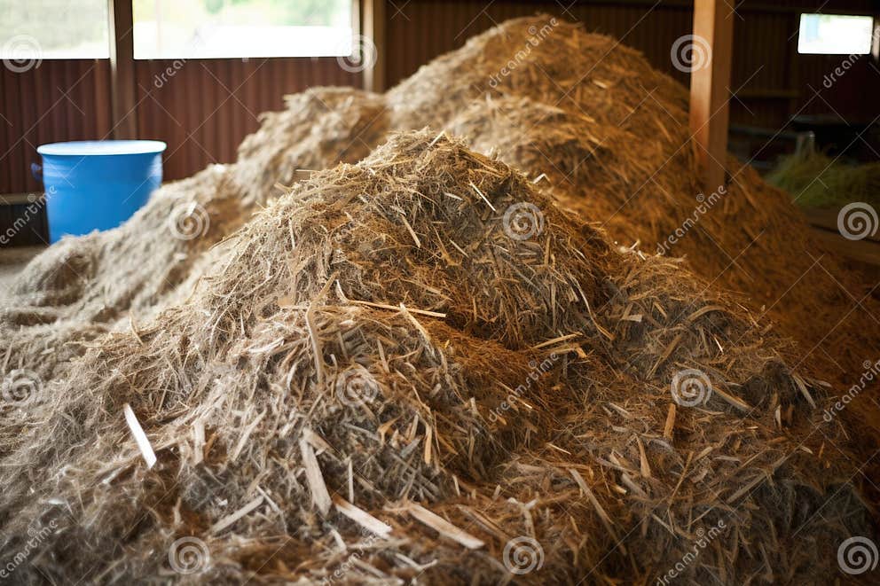Pile of Shredded Paper Ready for Composting Stock Image - Image of ...