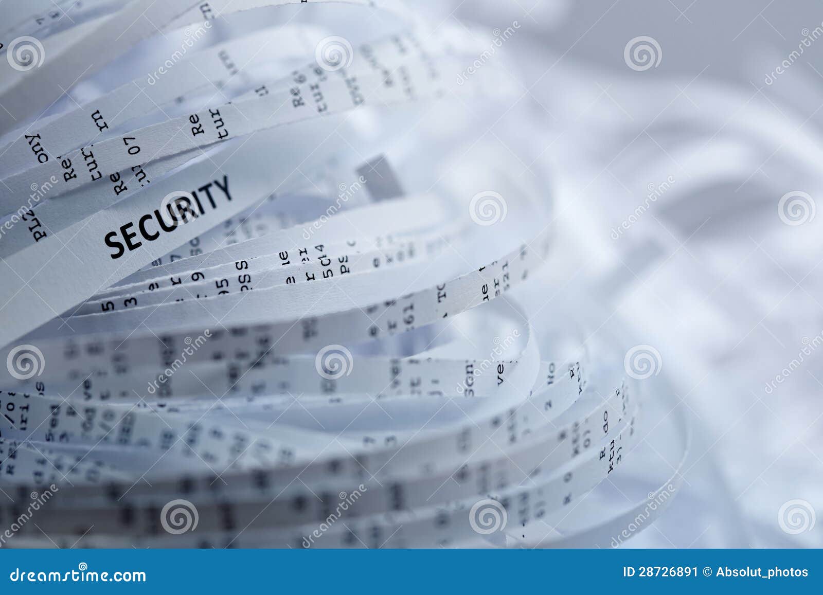 Pile of Shredded Paper - Security Stock Image - Image of confidential ...