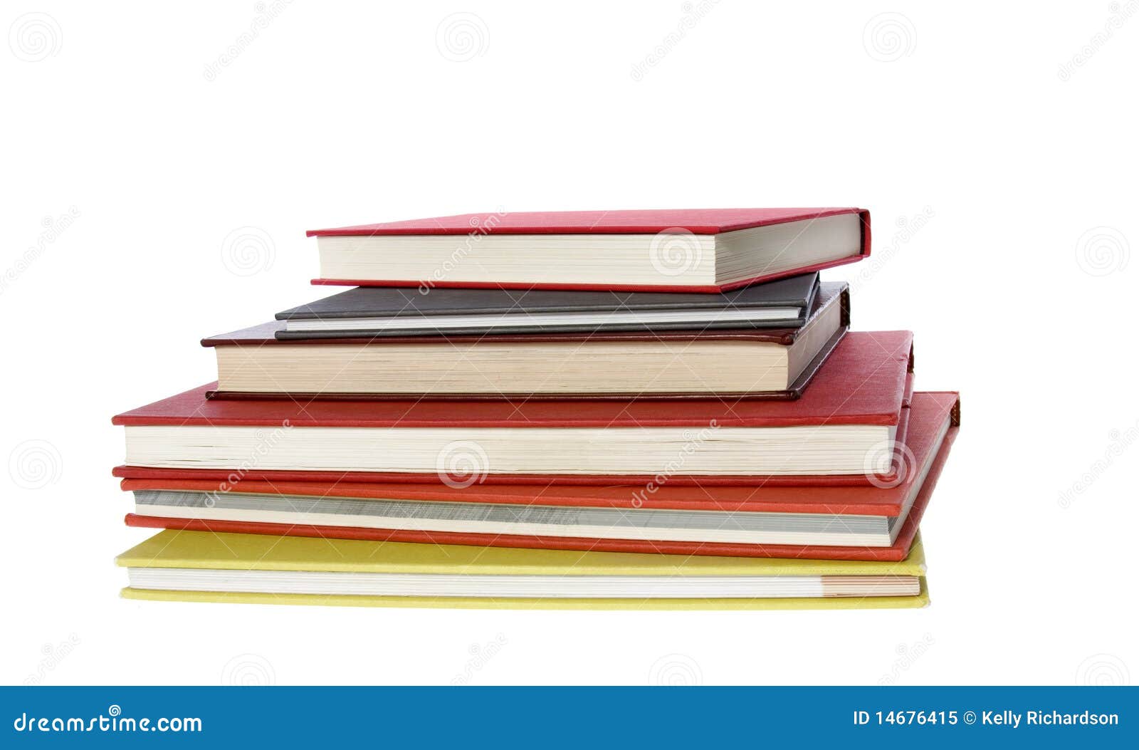 Pile of six Books stock image. Image of hardcover, studio - 14676415