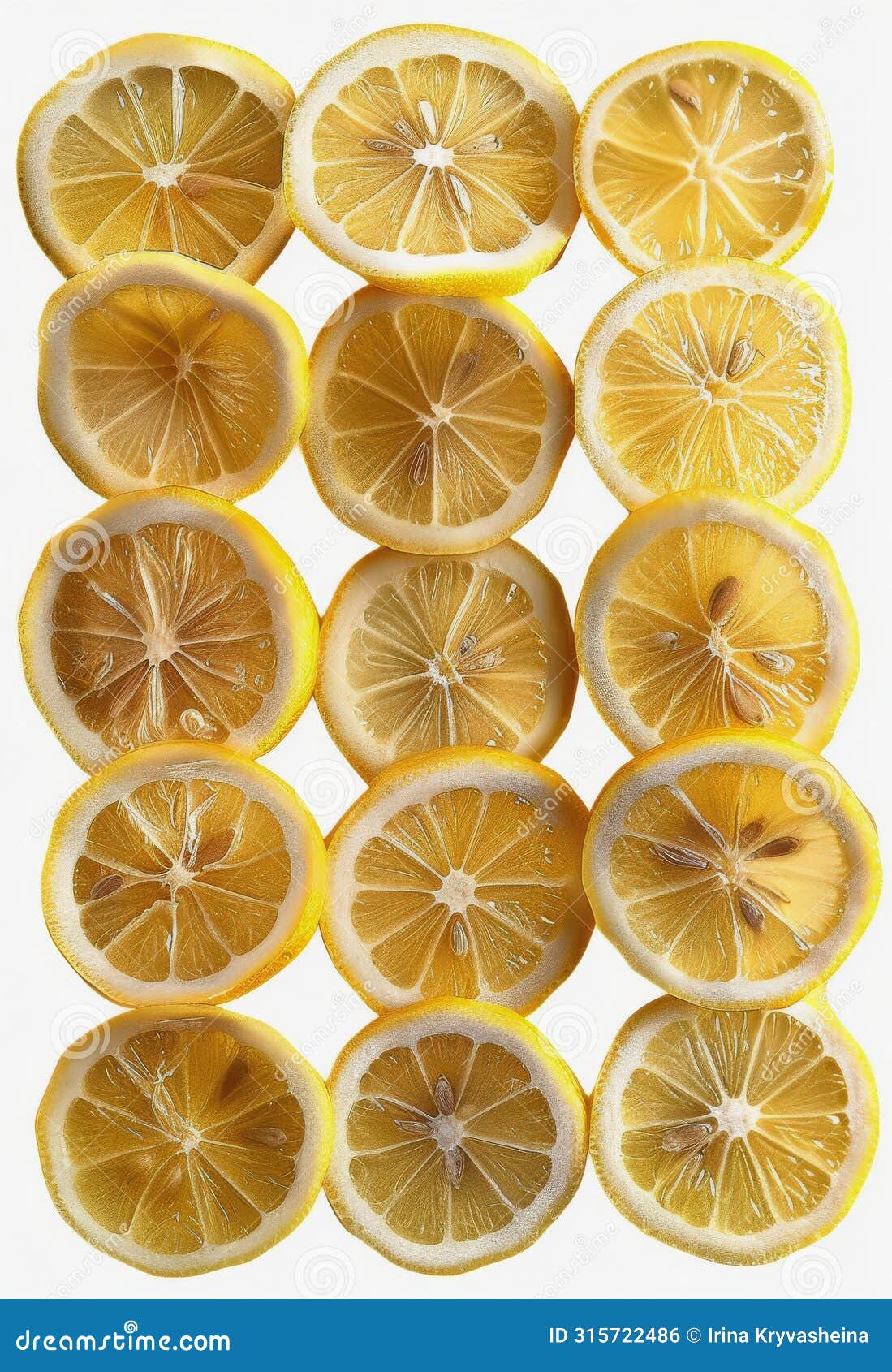 Pile of Sliced Lemons on Table Stock Photo - Image of tangy, round ...