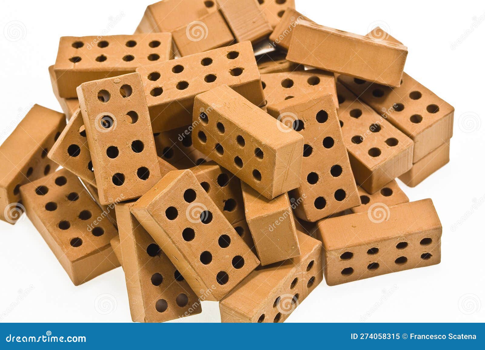 Pile of Smal Bricks Model - Construction Site, Building Activity and ...